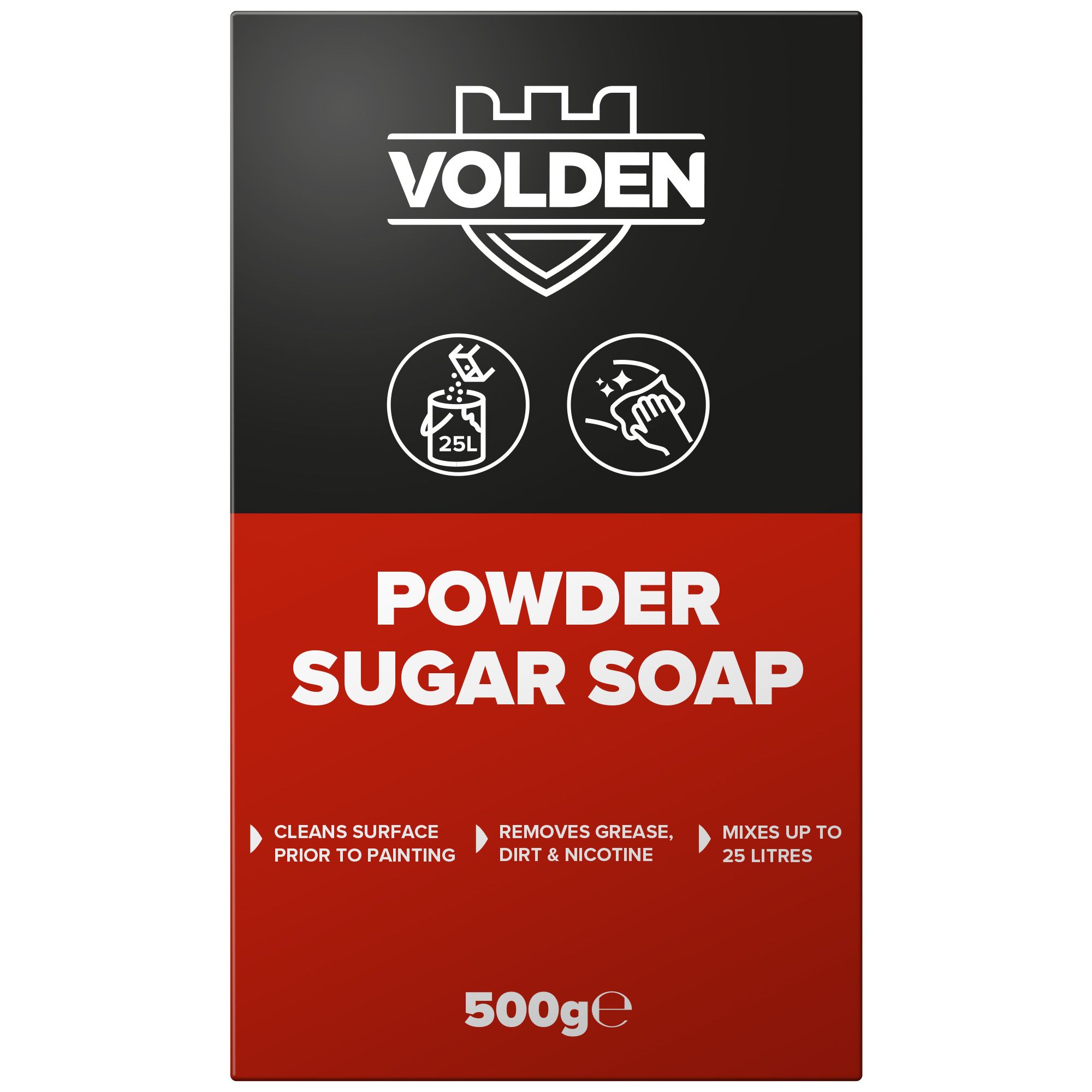 Volden Concentrated Powder Sugar soap, 500ml 500g