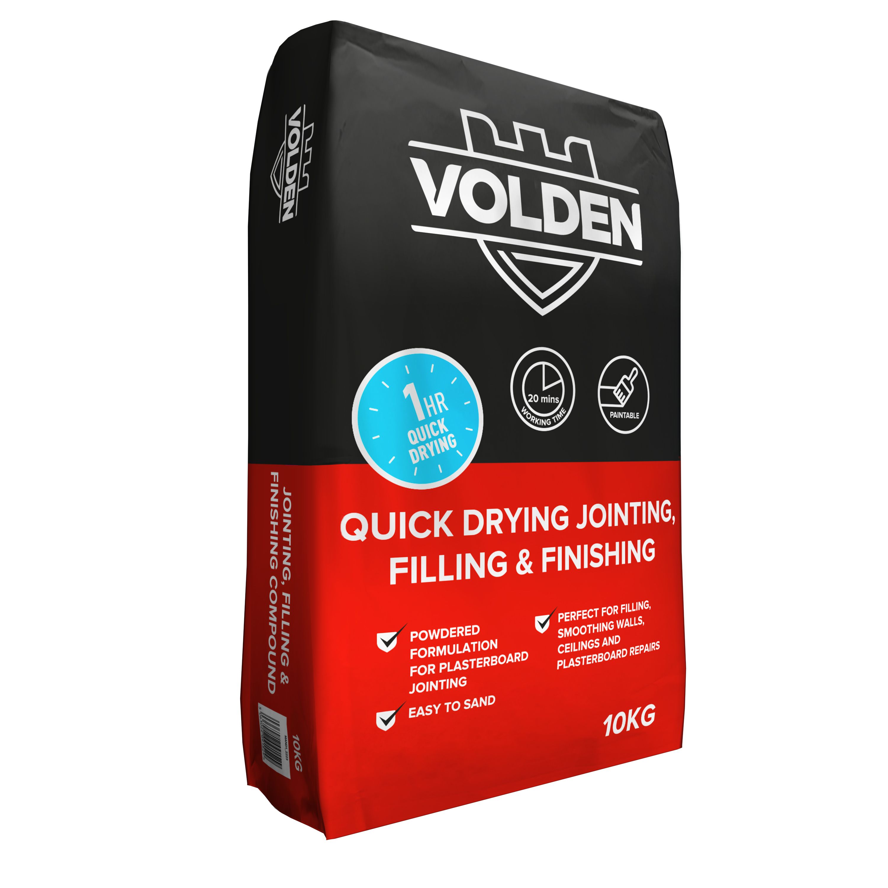Volden Quick dry Plasterboard Jointing, filling & finishing compound ...