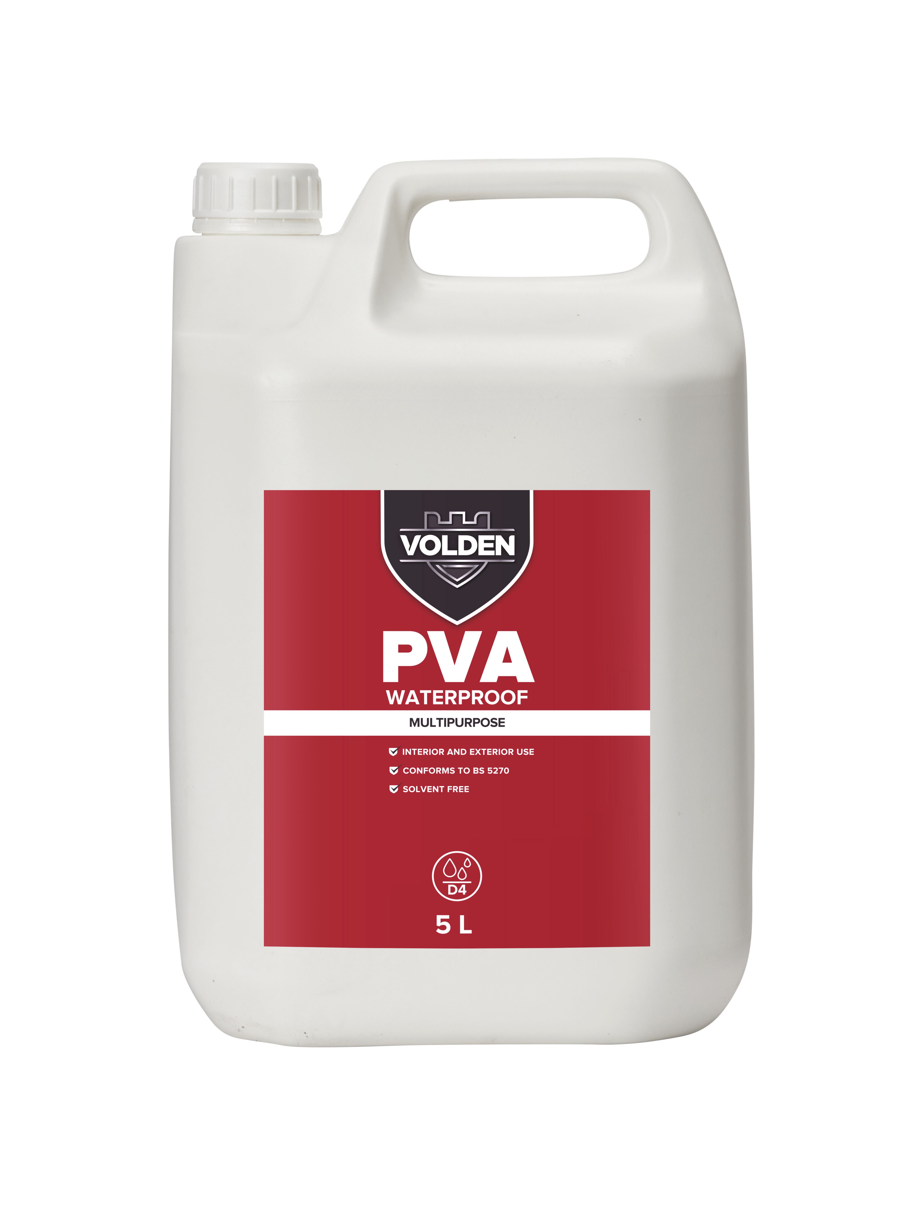 Volden White PVA adhesive 5L | DIY at B&Q