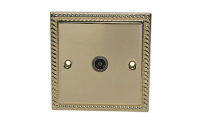 Volex Brass Coaxial socket