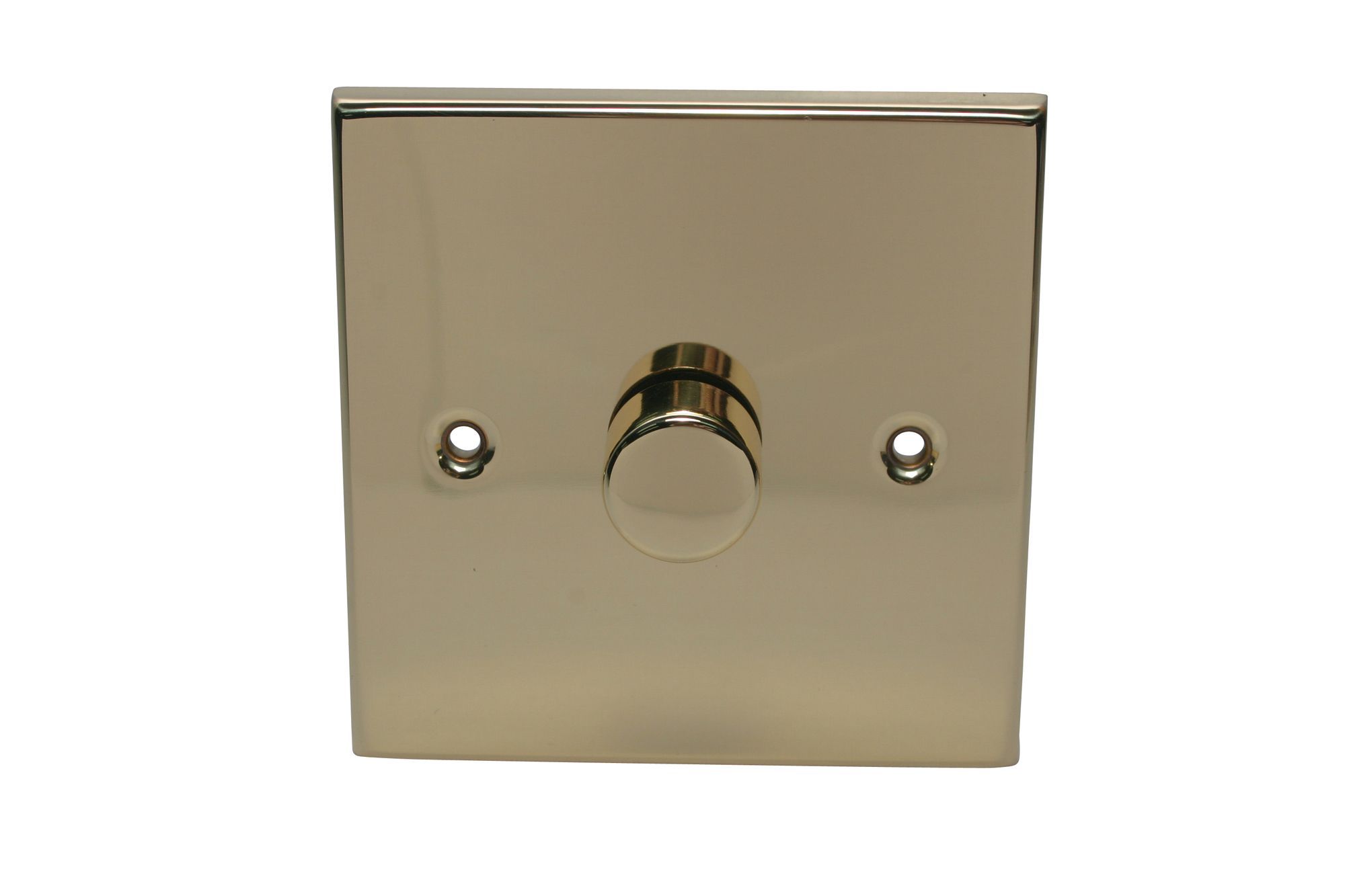 Volex Brass Raised profile Single 2 way Dimmer switch | DIY at B&Q