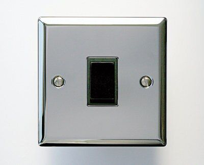 Volex Chrome 10A 2 way Raised Light Switch | DIY at B&Q