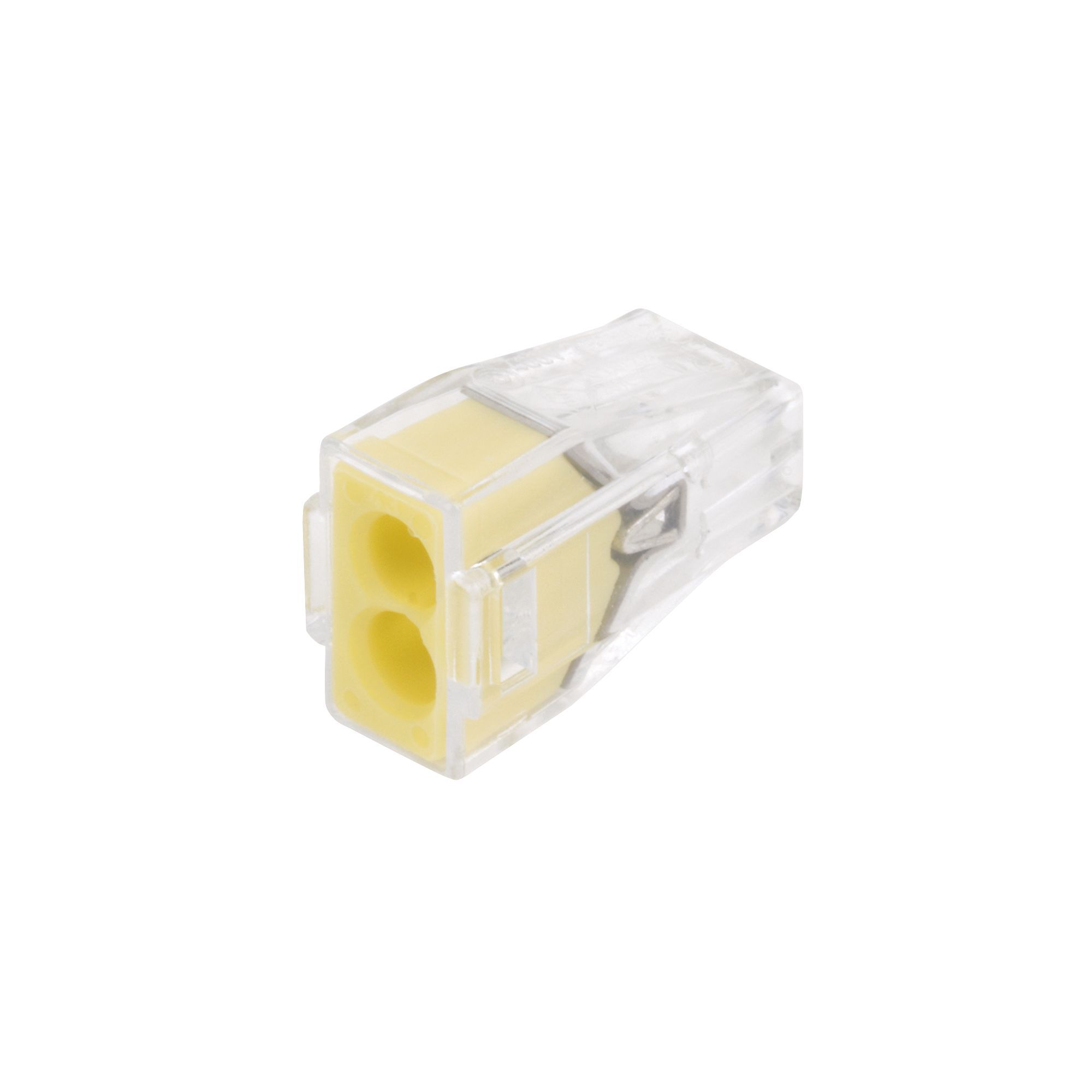 Wago 773 series Yellow 24A 2 way Wire connector, Pack of 100 | DIY at B&Q