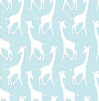 Blue Giraffe Print Wallpaper