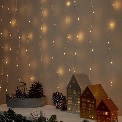 Warm white LED Multicolour metals Metal houses Freestanding Single ...