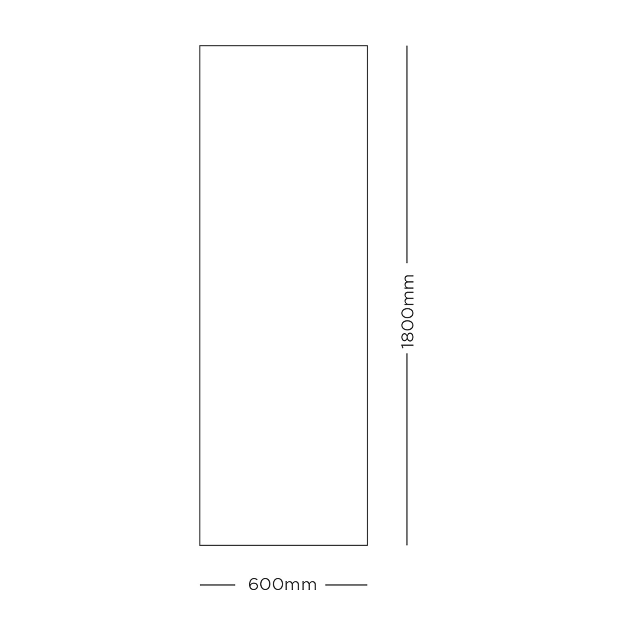 Washamat Grey Plain Heavy duty Barrier mat, 180cm x 60cm