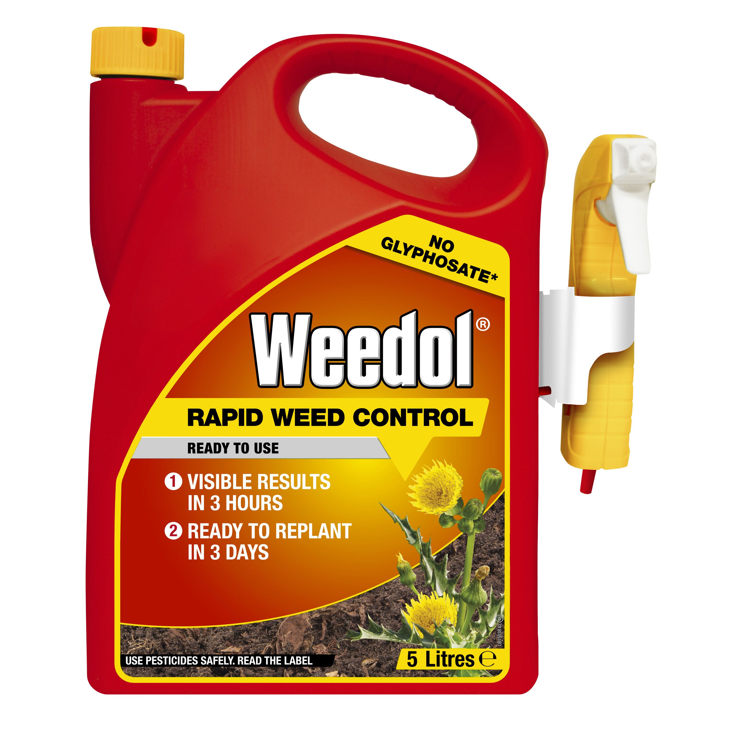 Weedol Power sprayer rapid Weed killer 5L | DIY at B&Q
