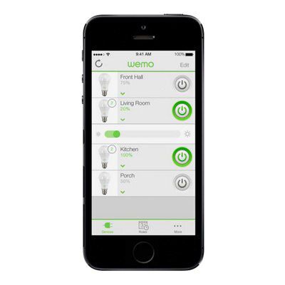 WeMo B22 50W LED White Ball Dimmable Smart bulb