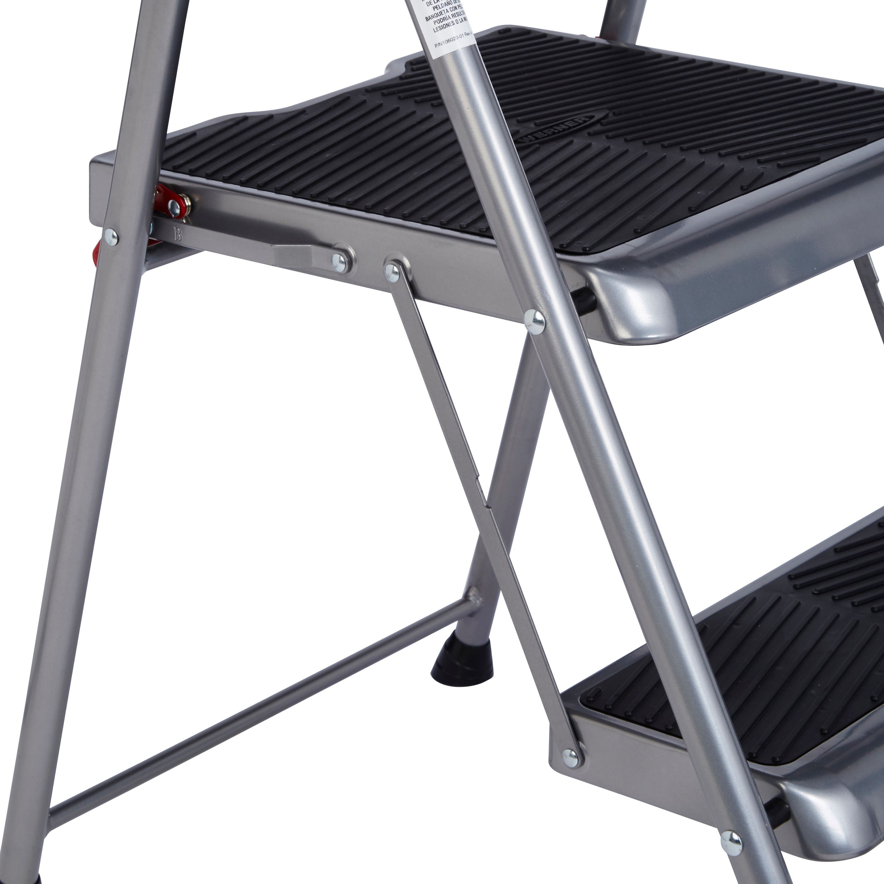 Buy Werner 2 tread Steel Foldable Step stool (H)0.9m | DIY at B&Q