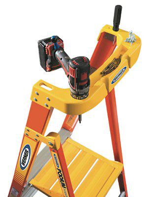 Werner 4 tread Fibreglass Platform step Ladder (H)2.1m | DIY at B&Q