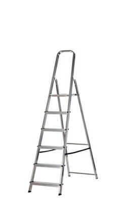 Werner 6 tread Aluminium Step Ladder (H)1.9m | DIY at B&Q