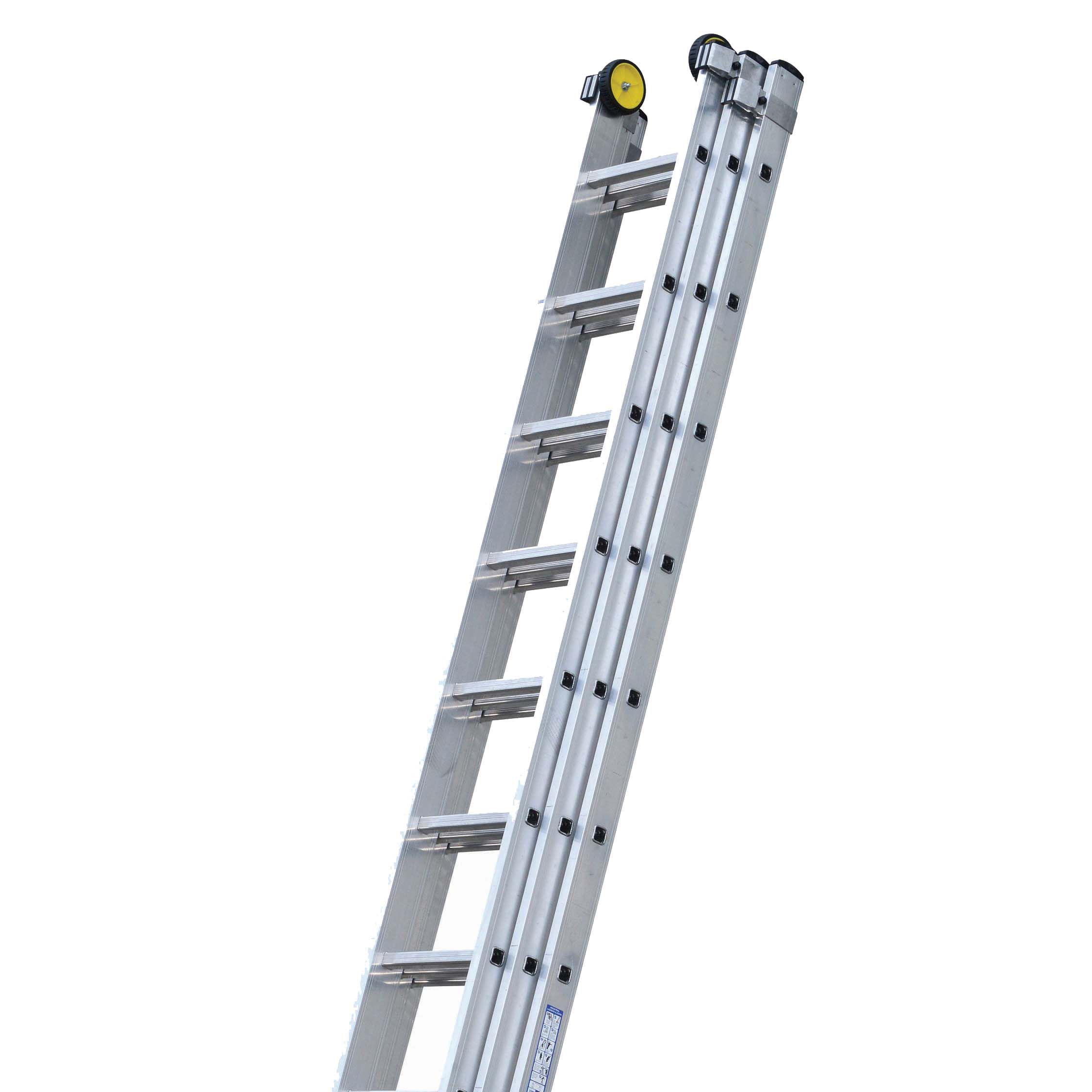 Werner Industrial Triple 42 tread Extension ladder | DIY at B&Q