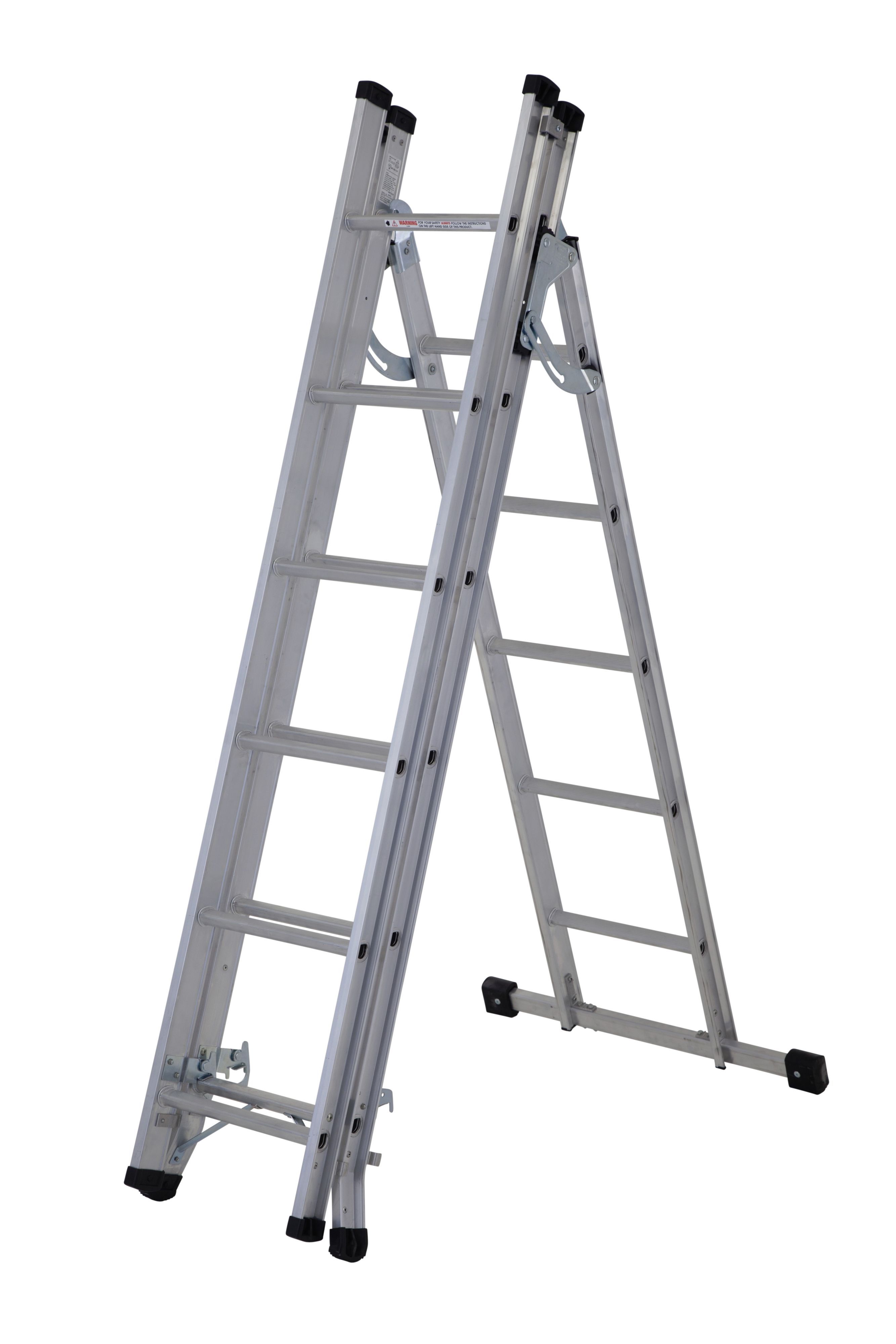Werner Multi-purpose 4-Way 18 tread Combination ladder | DIY at B&Q