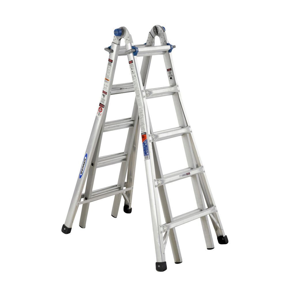 Werner Telescopic 4-Way 20 tread Combination ladder | DIY at B&Q