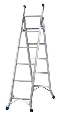 Werner Triple 3-Way 12 tread Combination ladder | DIY at B&Q