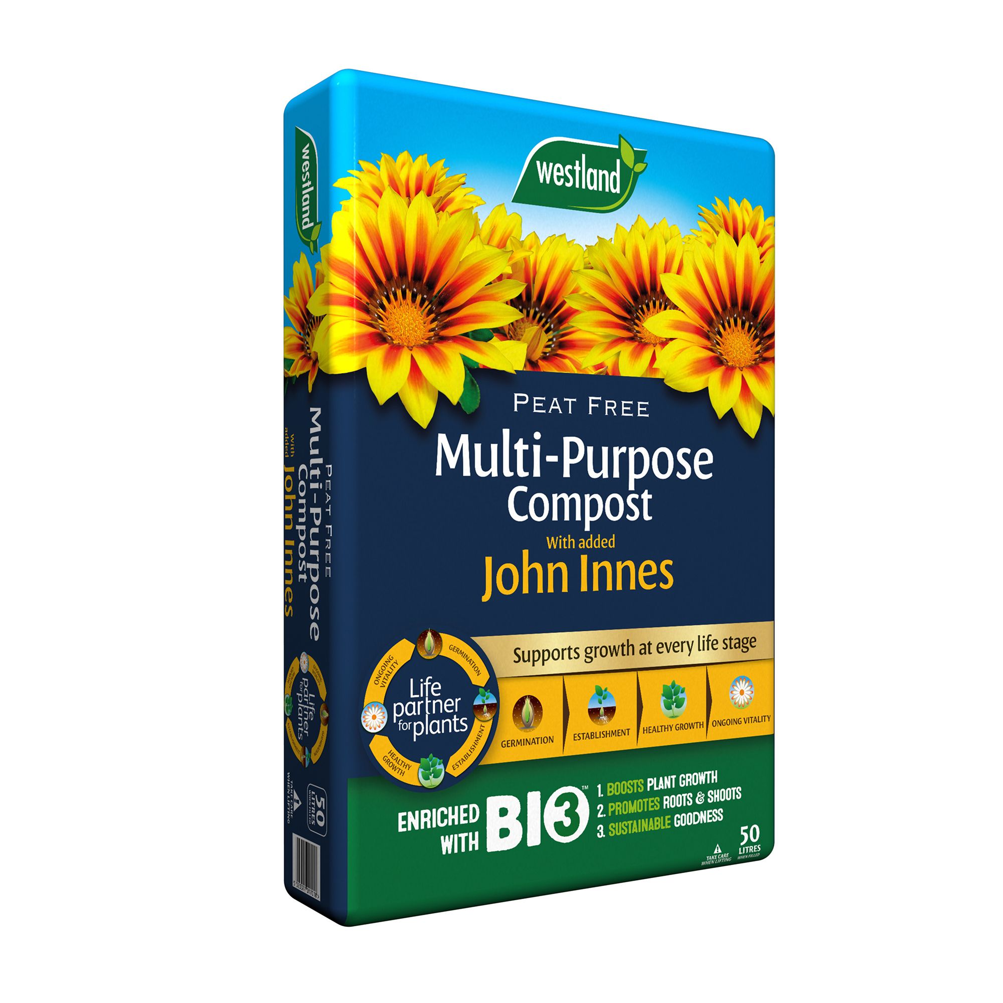 Westland John Innes Peat free Multi purpose Compost 50L DIY at B Q