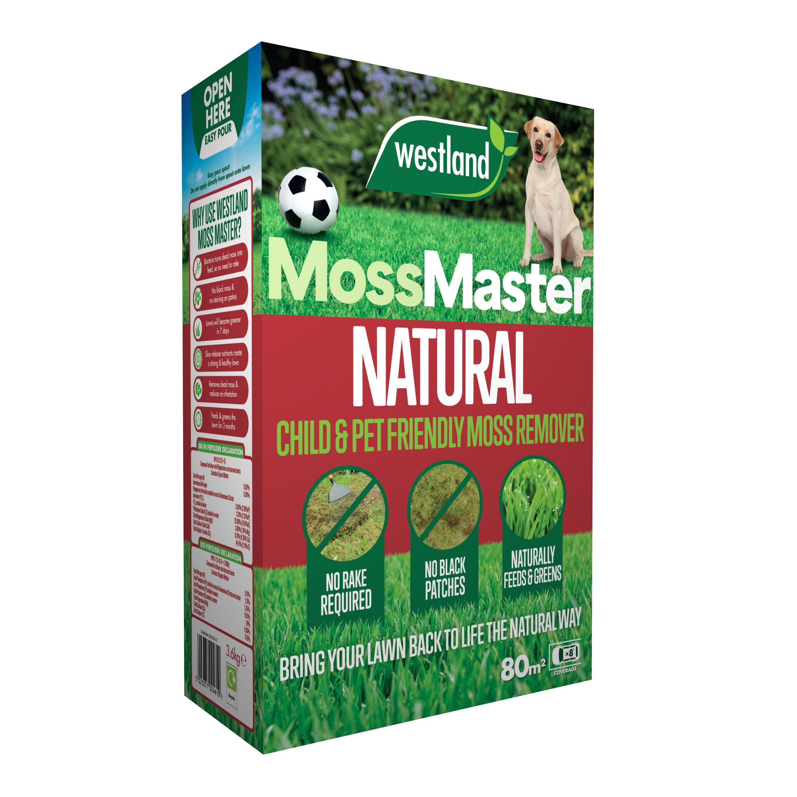 Westland MossMaster Lawn treatment 80m² 3.6kg
