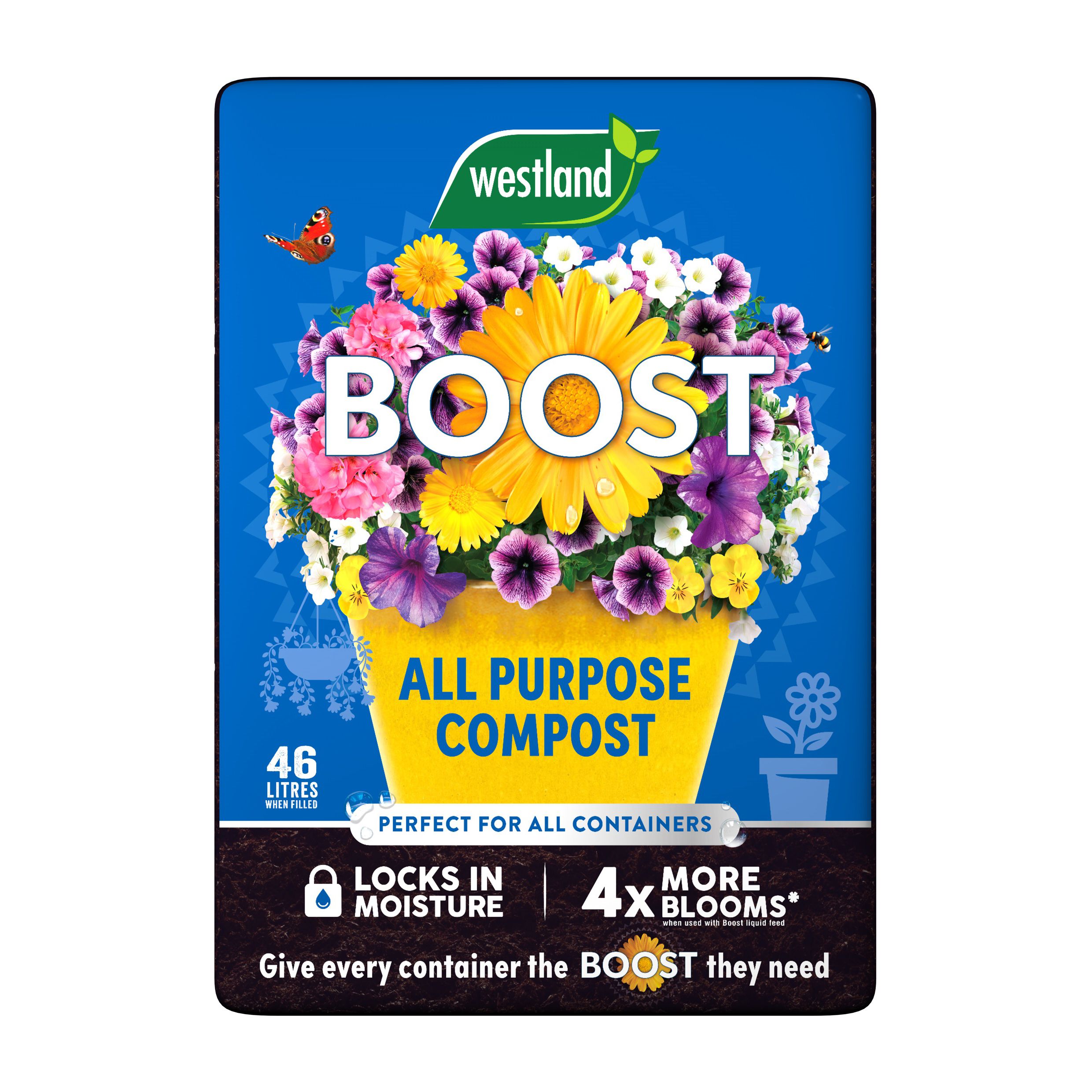 Westland Multi-purpose Boost Peat-free Compost 46L | DIY at B&Q