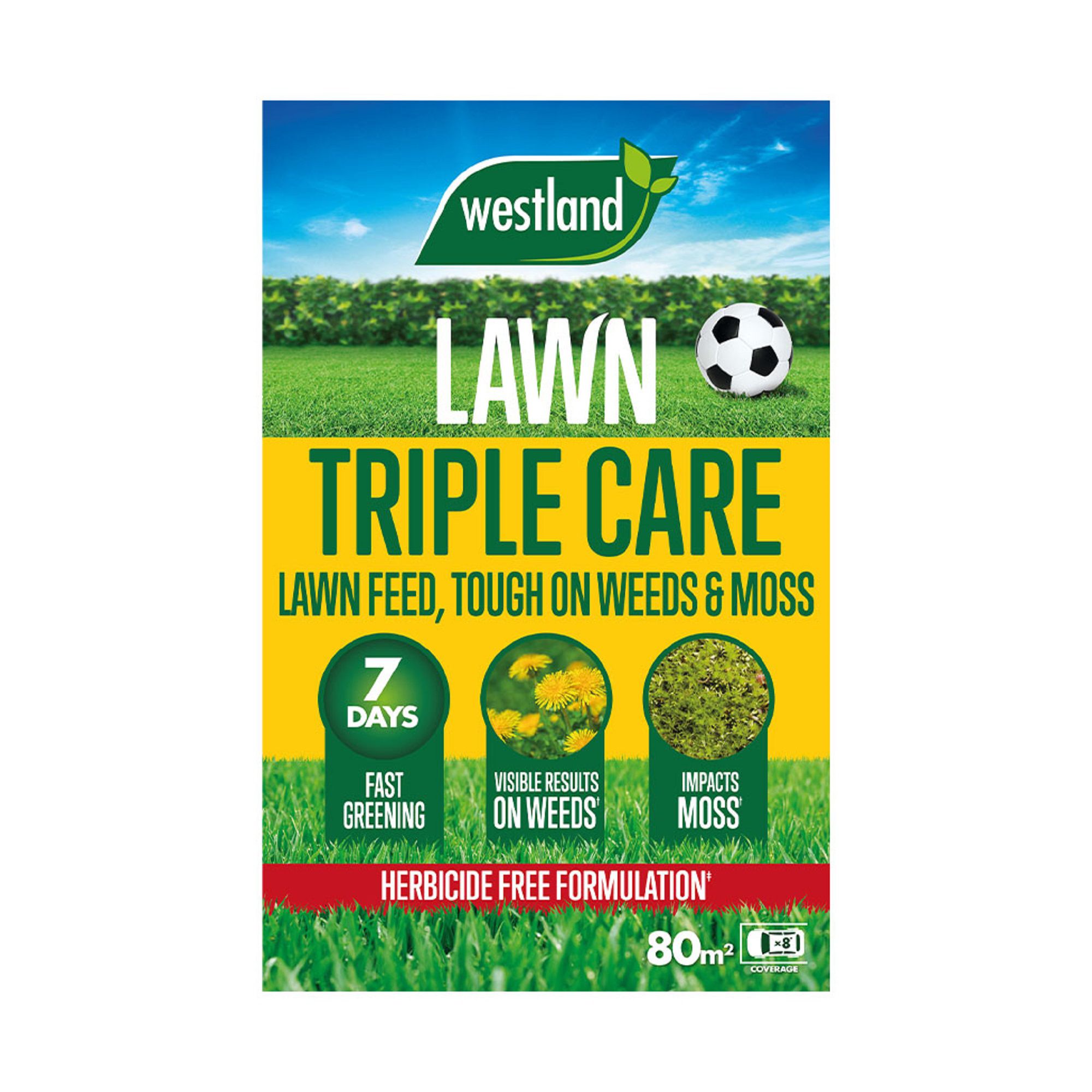 Westland Triple Care Lawn treatment Granules 80m² 0.27kg | DIY at B&Q