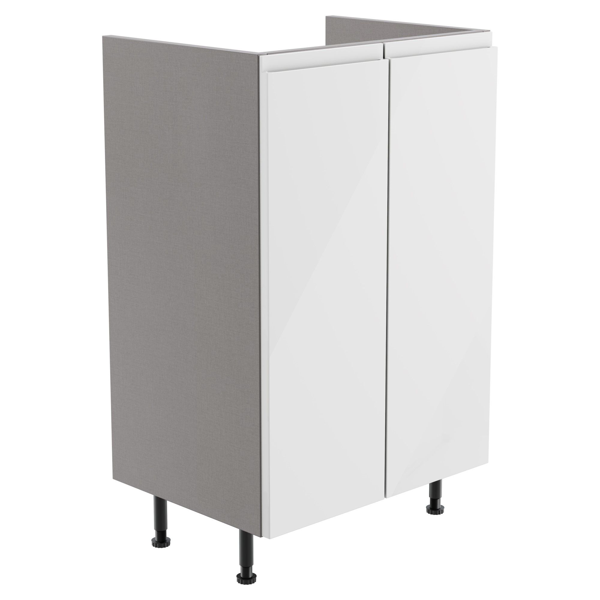 Westport Gloss White Modern Freestanding Bathroom & wet room Base unit ...