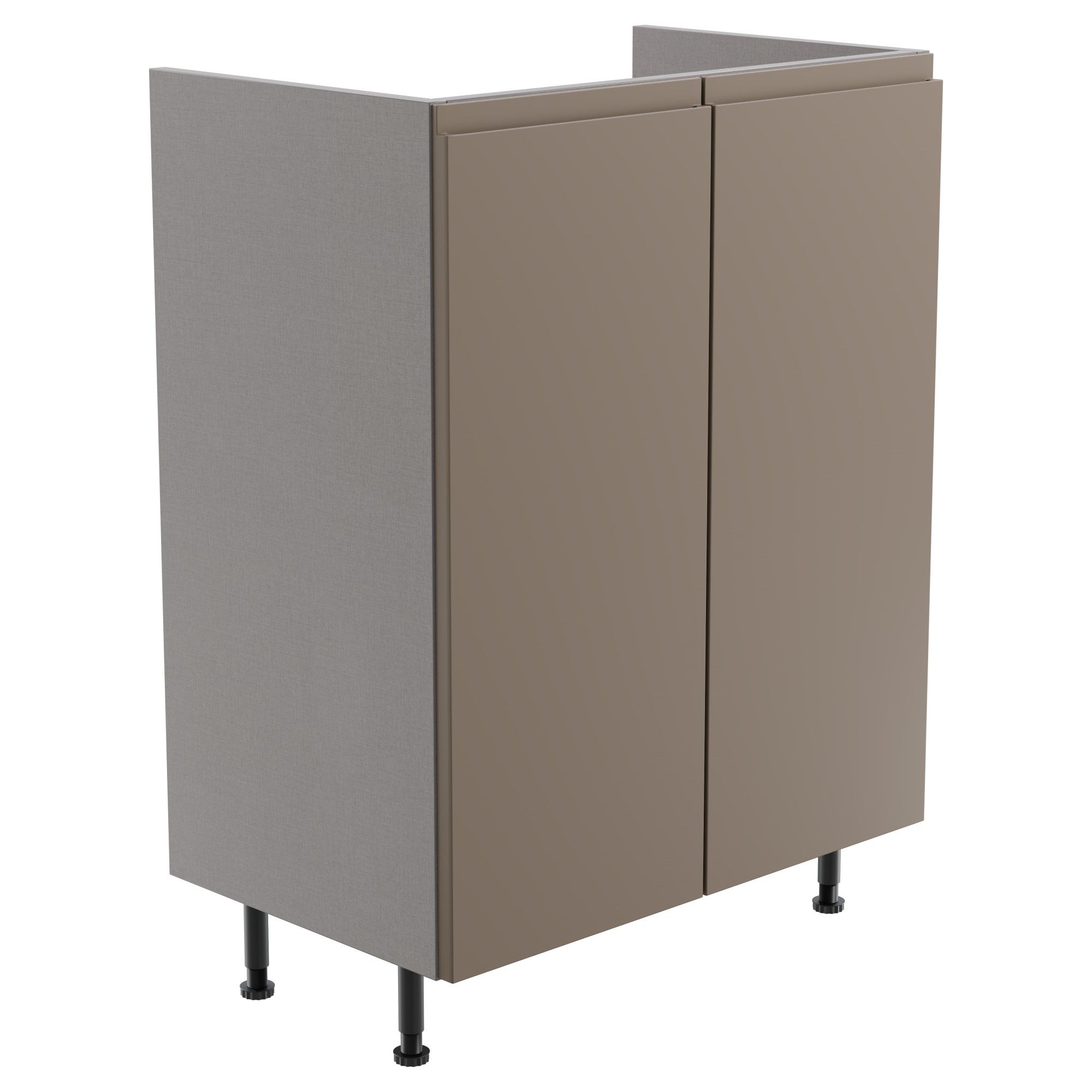 Westport Matt Stone grey Modern Freestanding Base unit (W)595mm (H ...