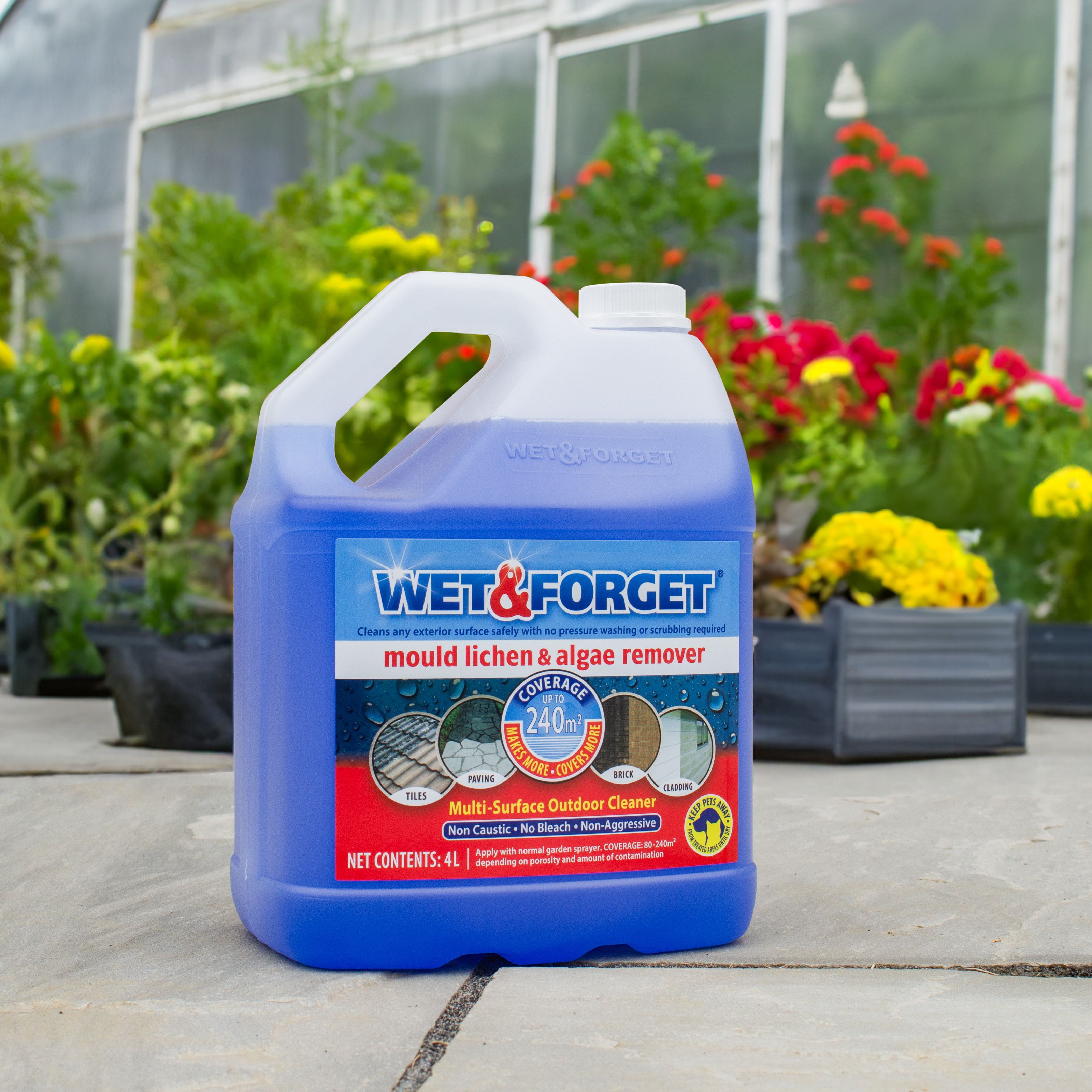 Wet & Forget Exterior Concentrated Algae, lichen & mould remover, 4L