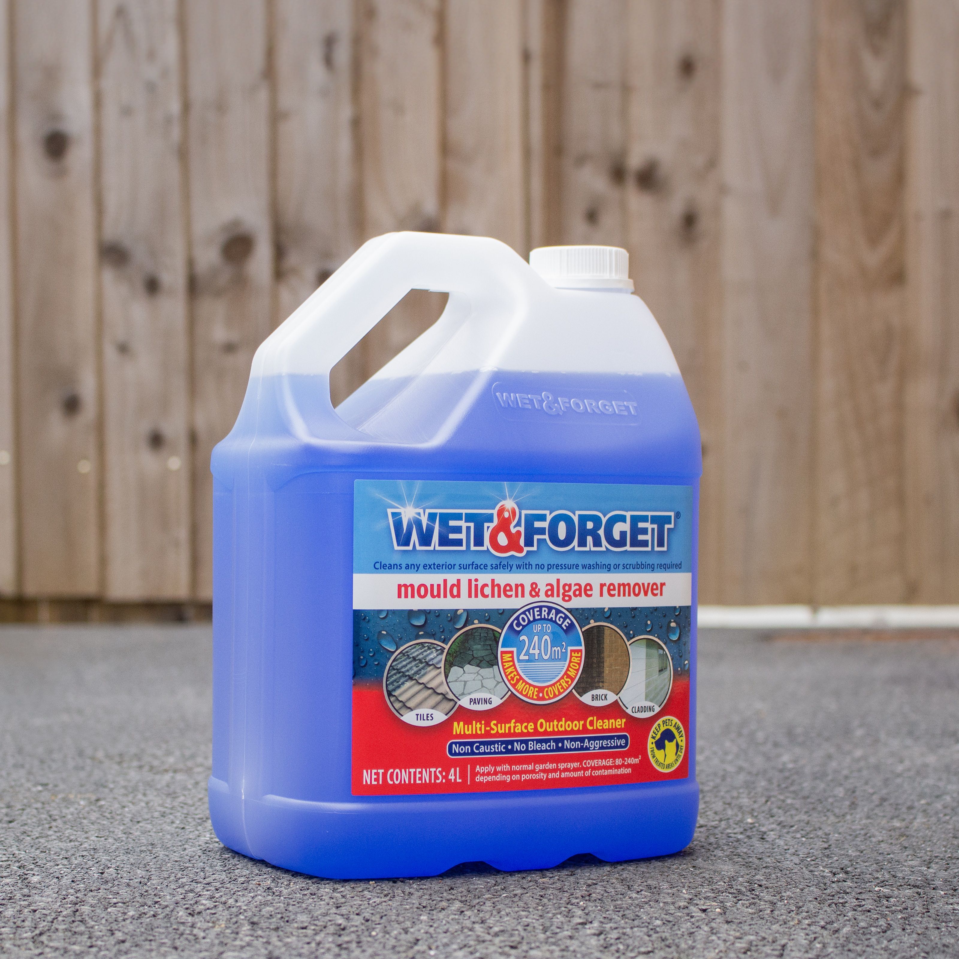 Wet & Forget Exterior Concentrated Algae, lichen & mould remover, 4L
