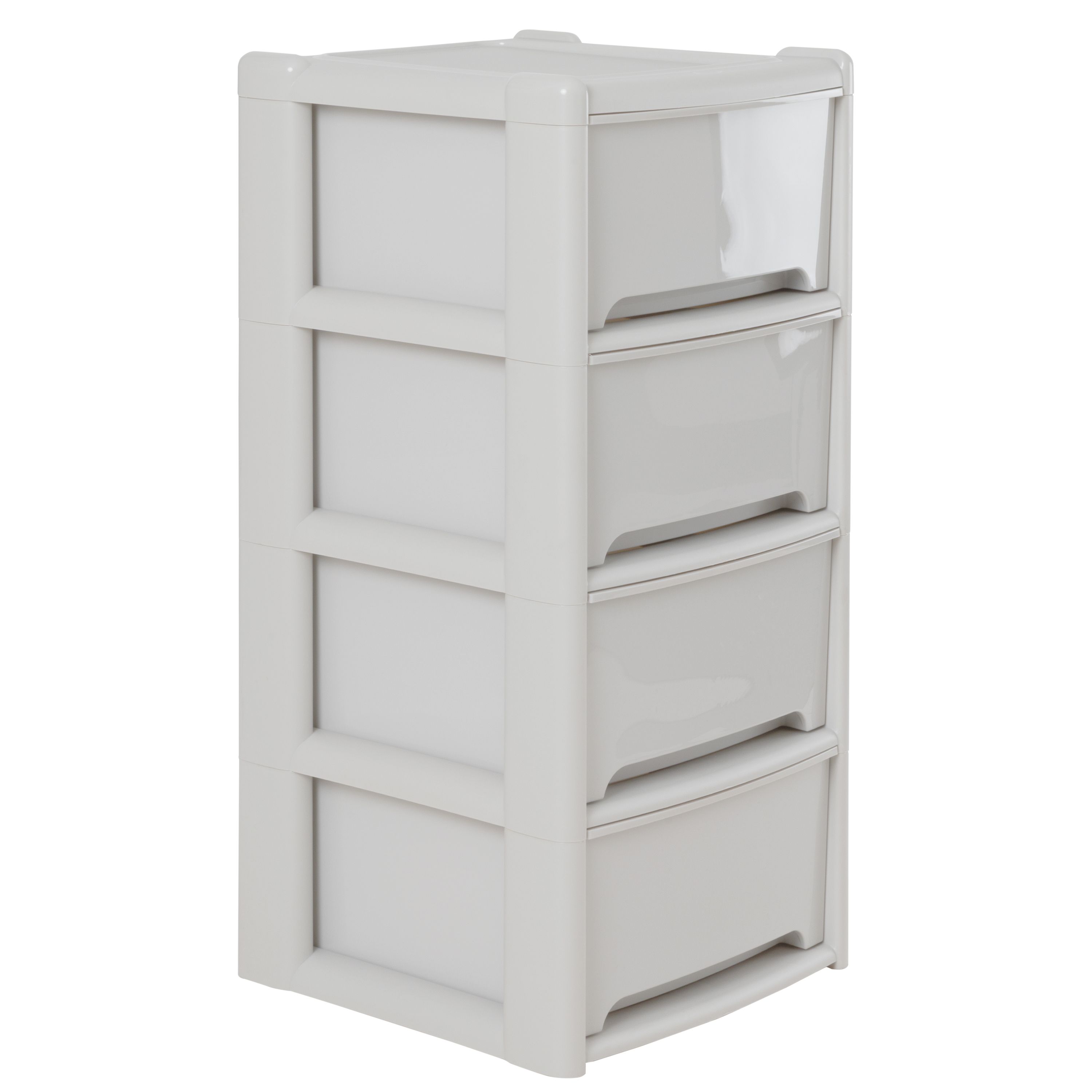 Wham Moonstruck 80L Plastic 4 Drawer unit (H) 79.5cm x (W) 38.5cm
