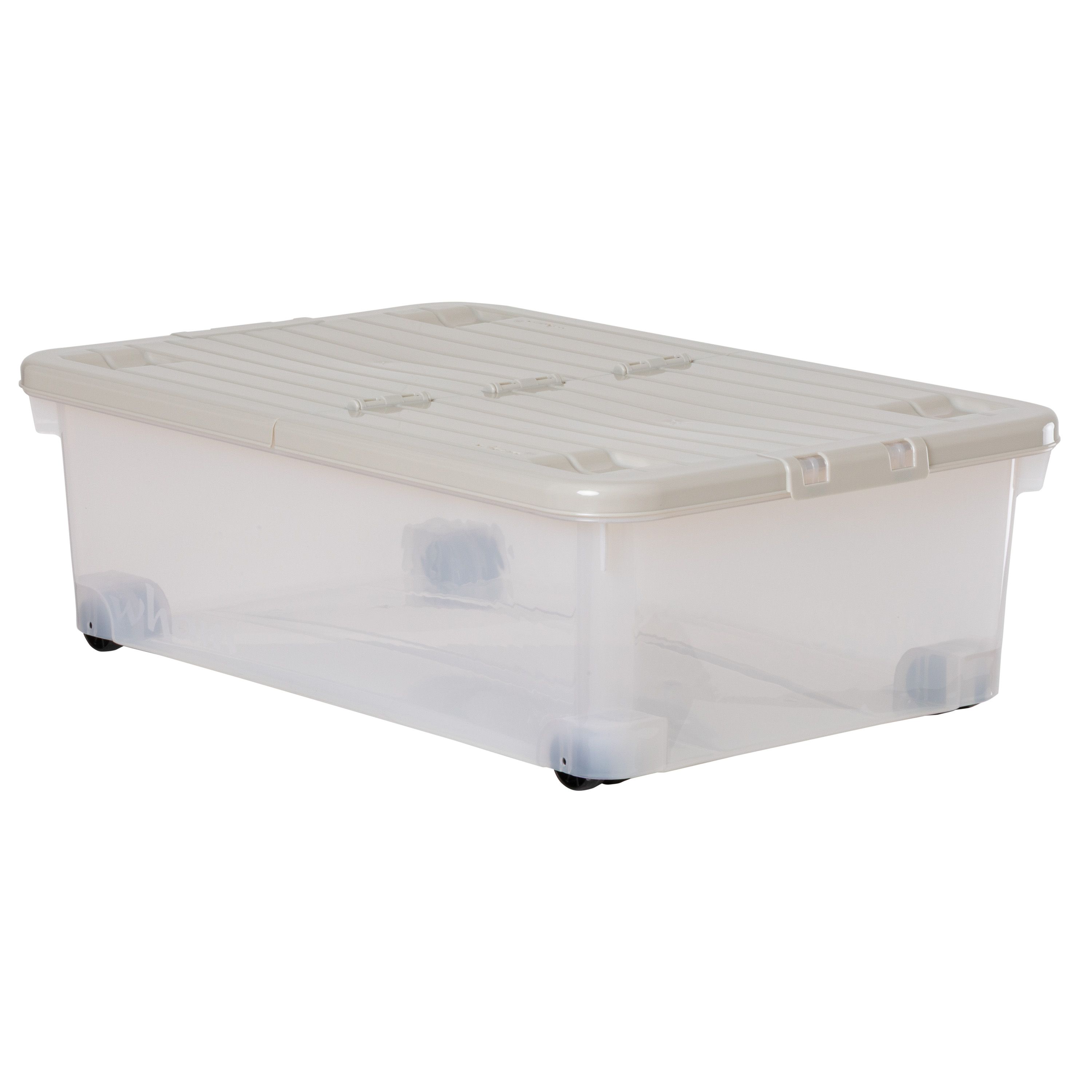 Wham Moonstruck Rectangular 32L Medium Plastic Stackable Underbed ...