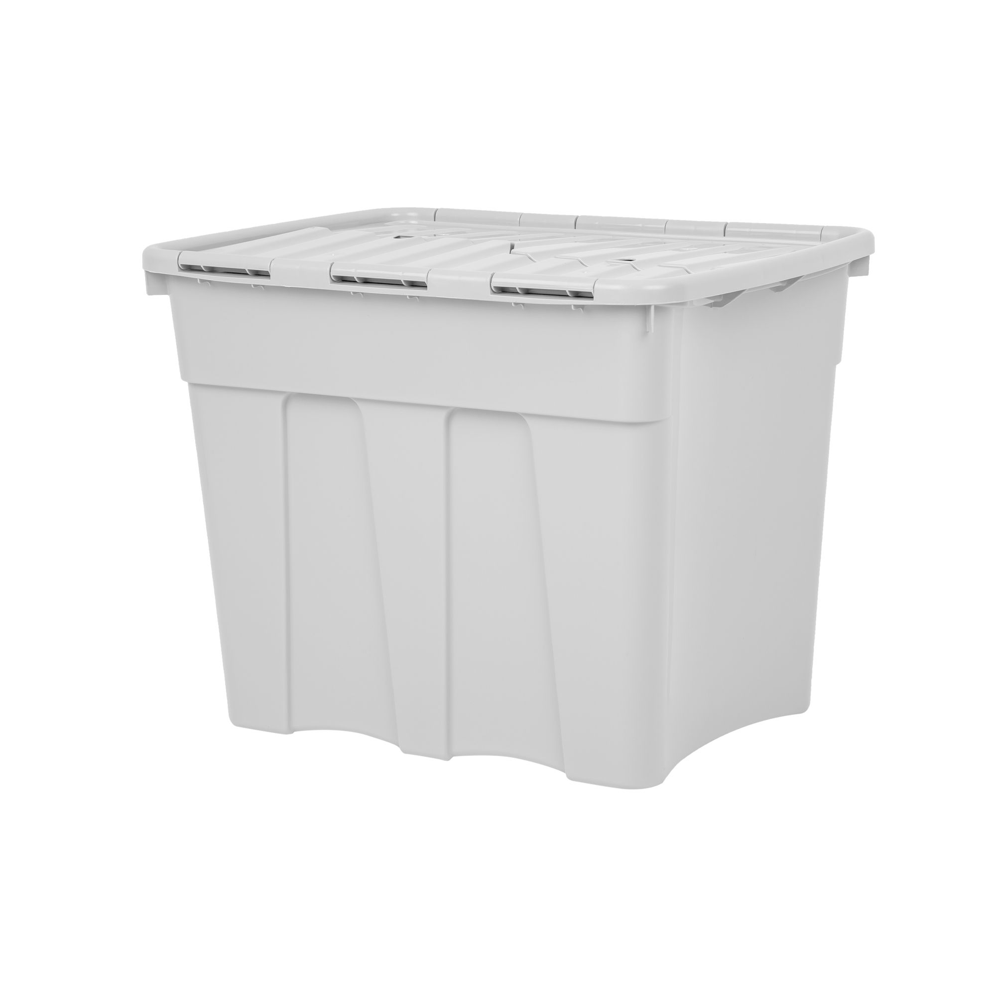 Wham Soft Grey High Polished Finish Plastic Stackable Storage box ...