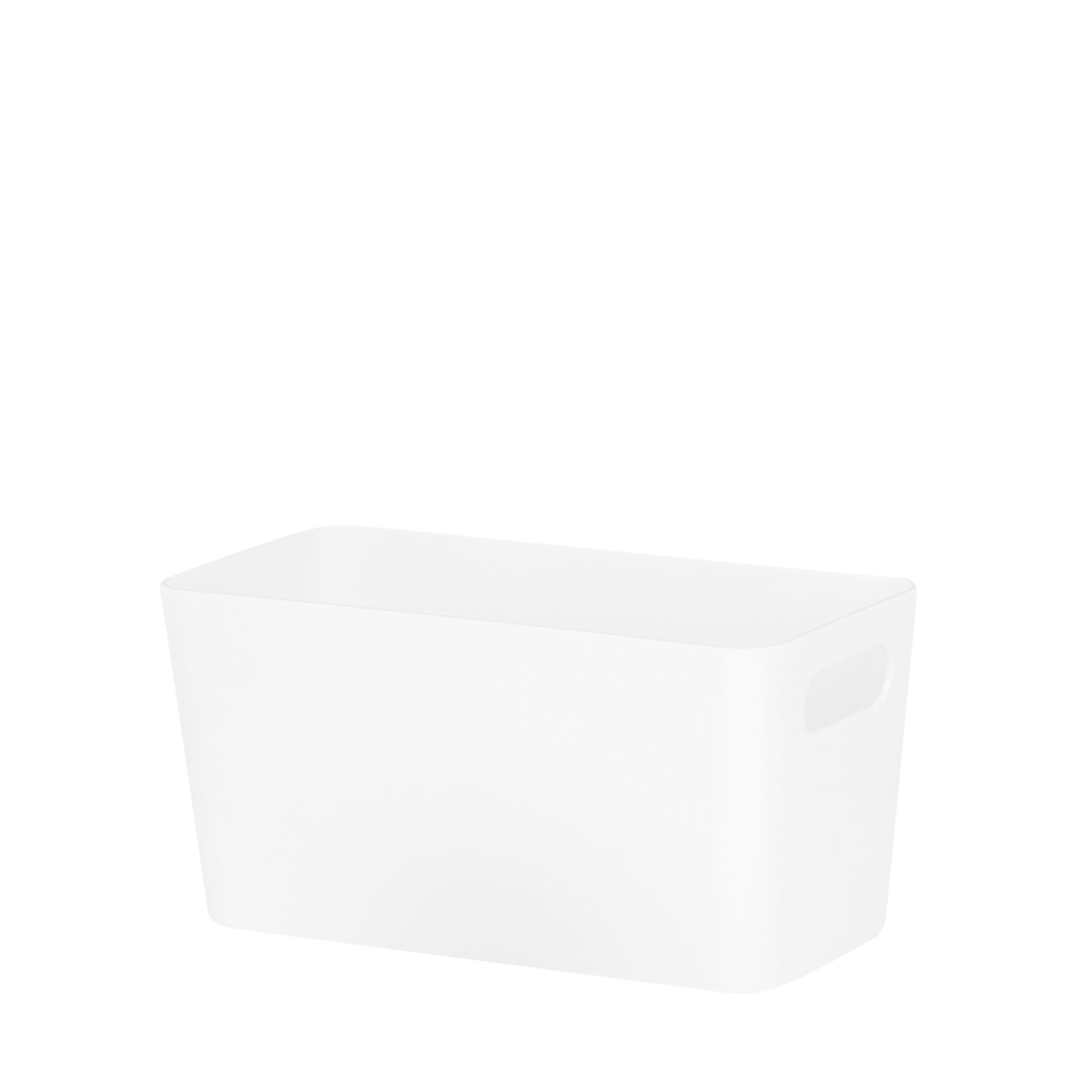 Wham Studio 6.01 White Plastic Nestable Storage basket (H)10cm (W)10cm | DIY at B&Q