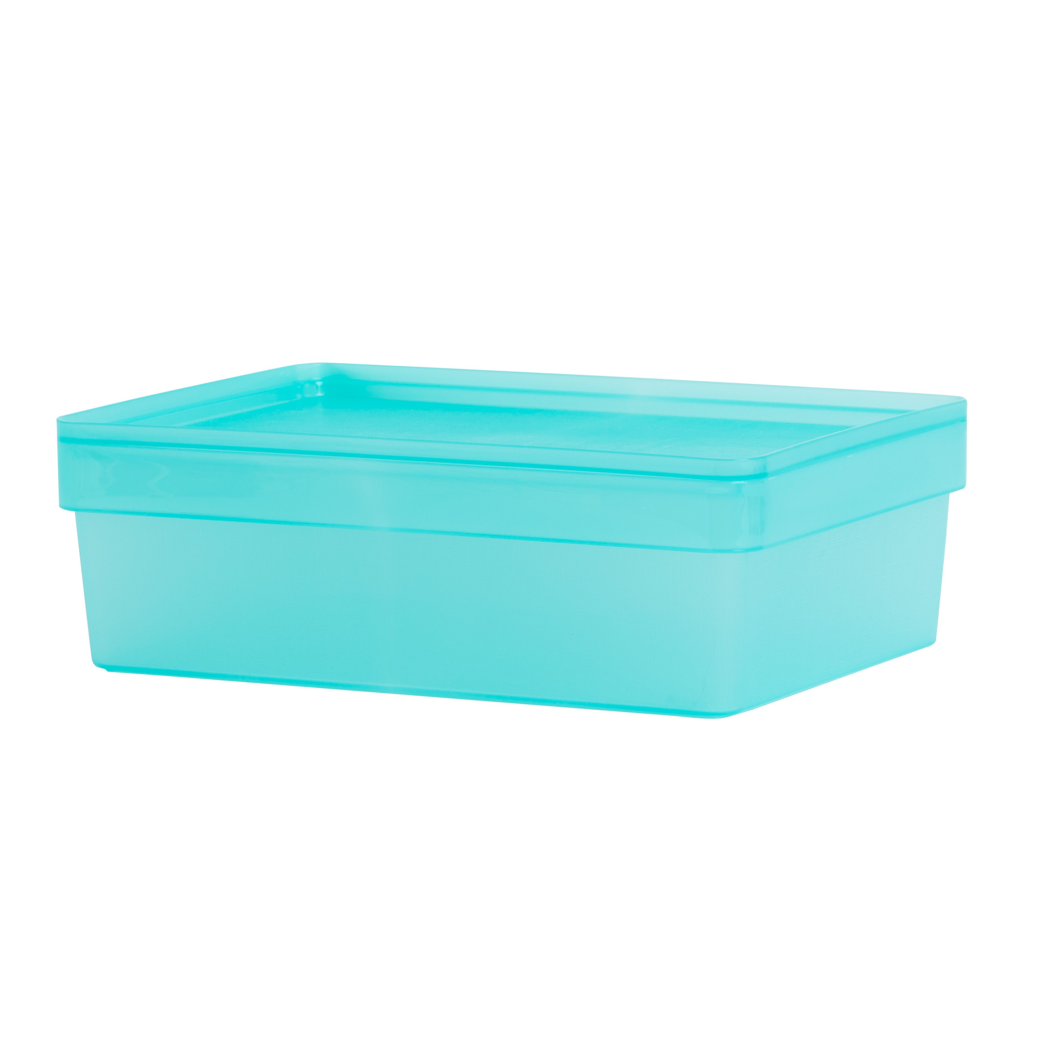 Wham Studio Stack Aqua Rectangular 8.9L Medium Plastic Stackable ...