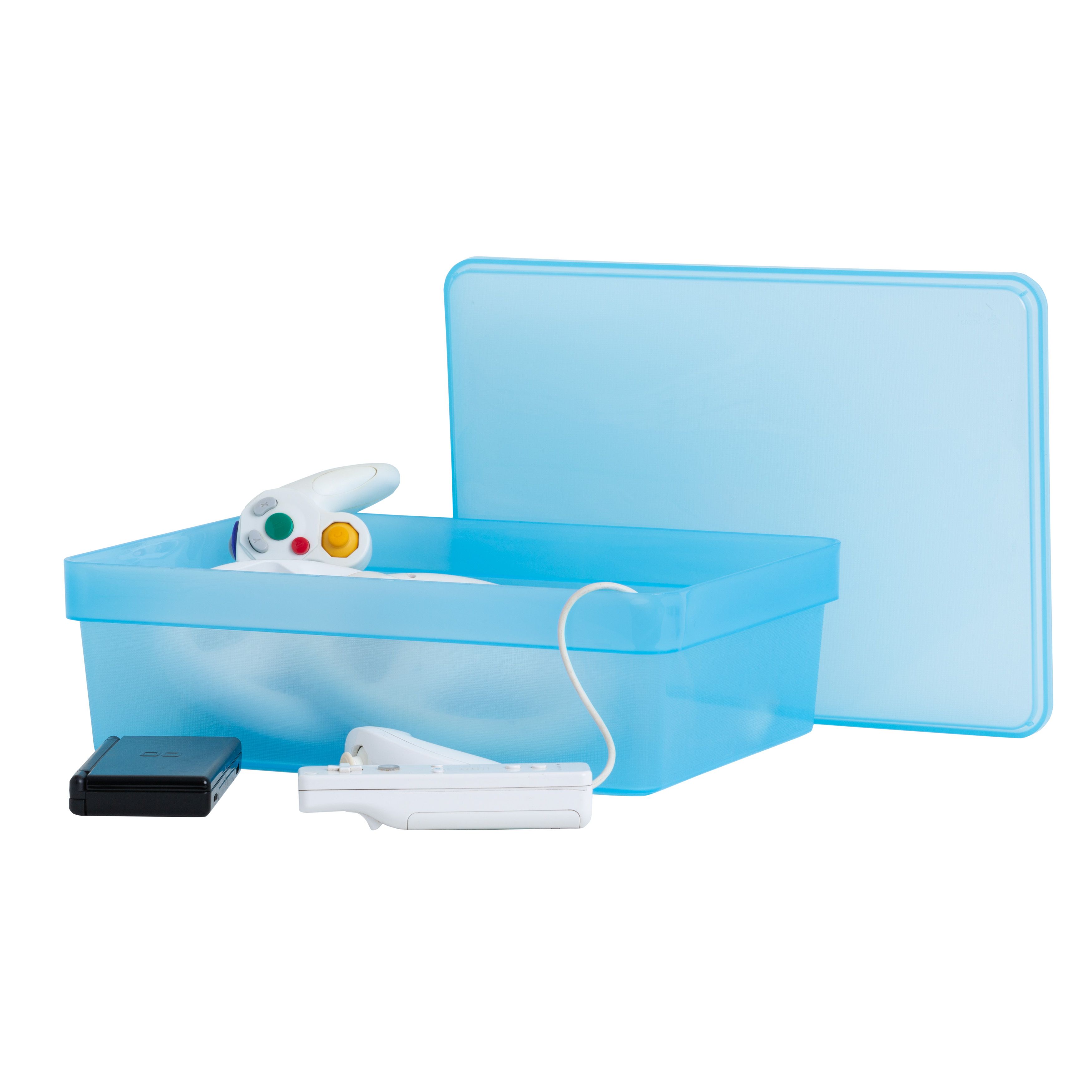 Wham Studio Stack Blue Rectangular 8.9L Medium Plastic Stackable ...