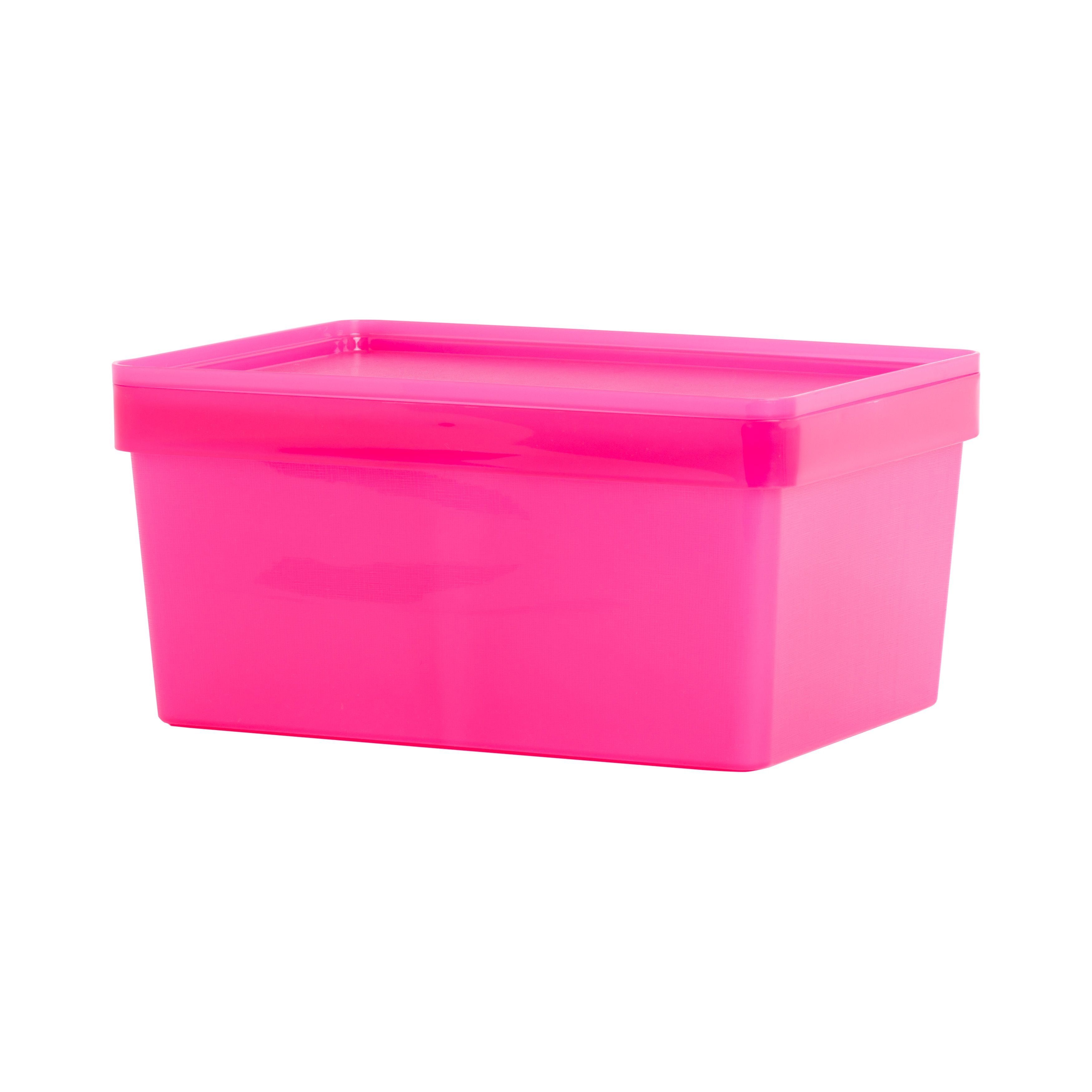 Wham Studio Stack Pink Rectangular 13.5L Large Stackable Storage box ...