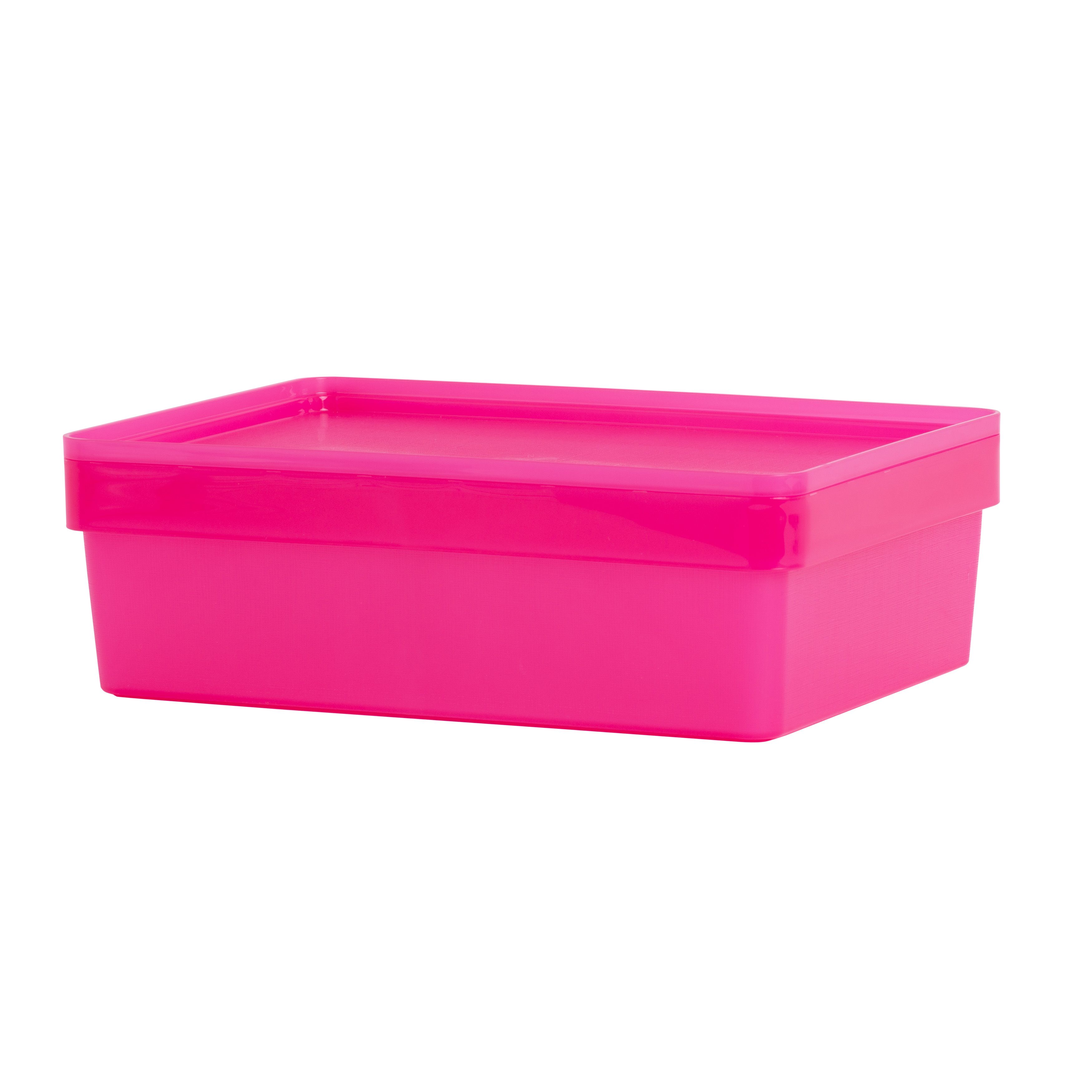 Wham Studio Stack Pink Rectangular 8.9L Medium Stackable Storage box ...