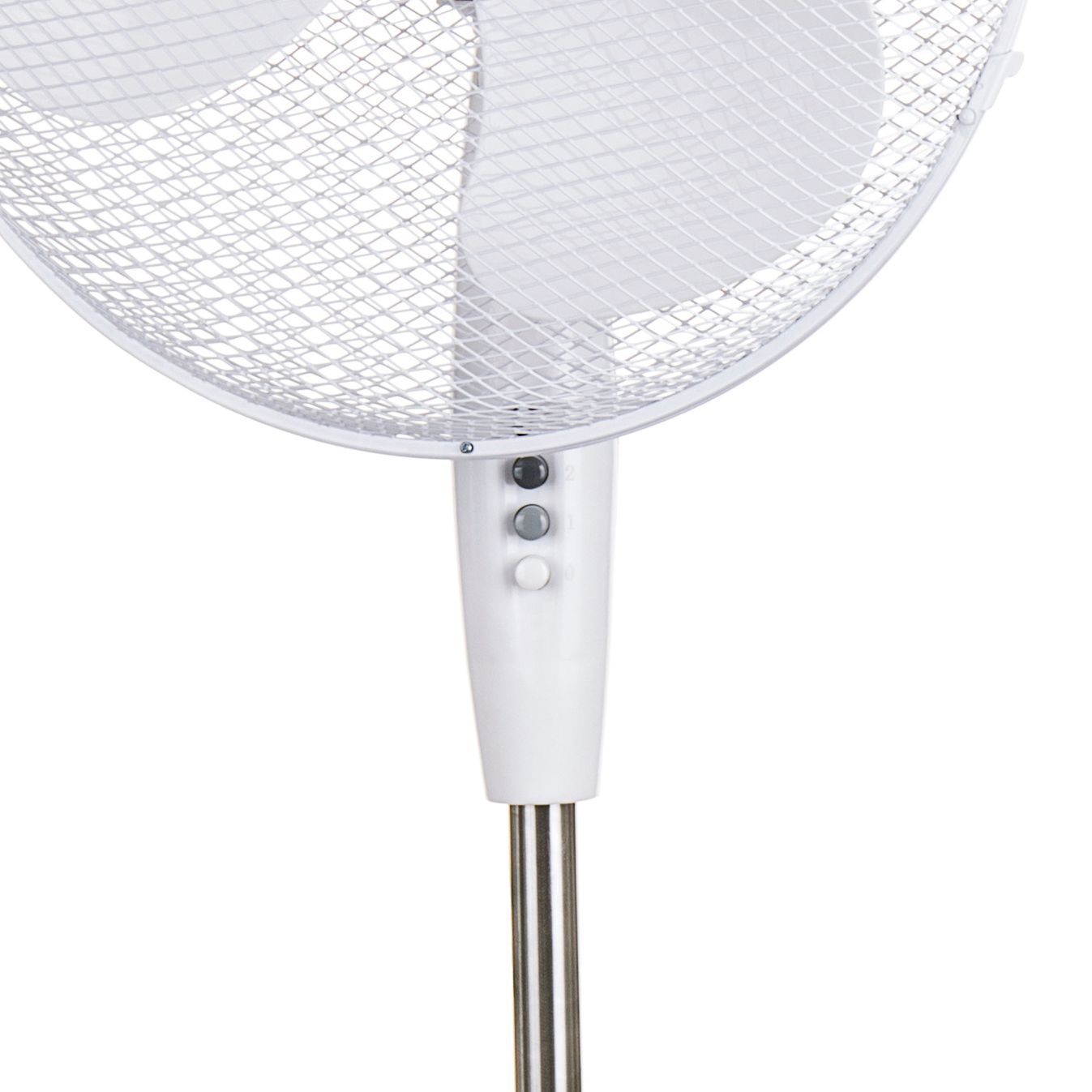 White 16" 3-speed variable Pedestal fan