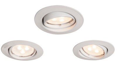 White Adjustable LED Warm white Downlight 3.8W IP20 of 3