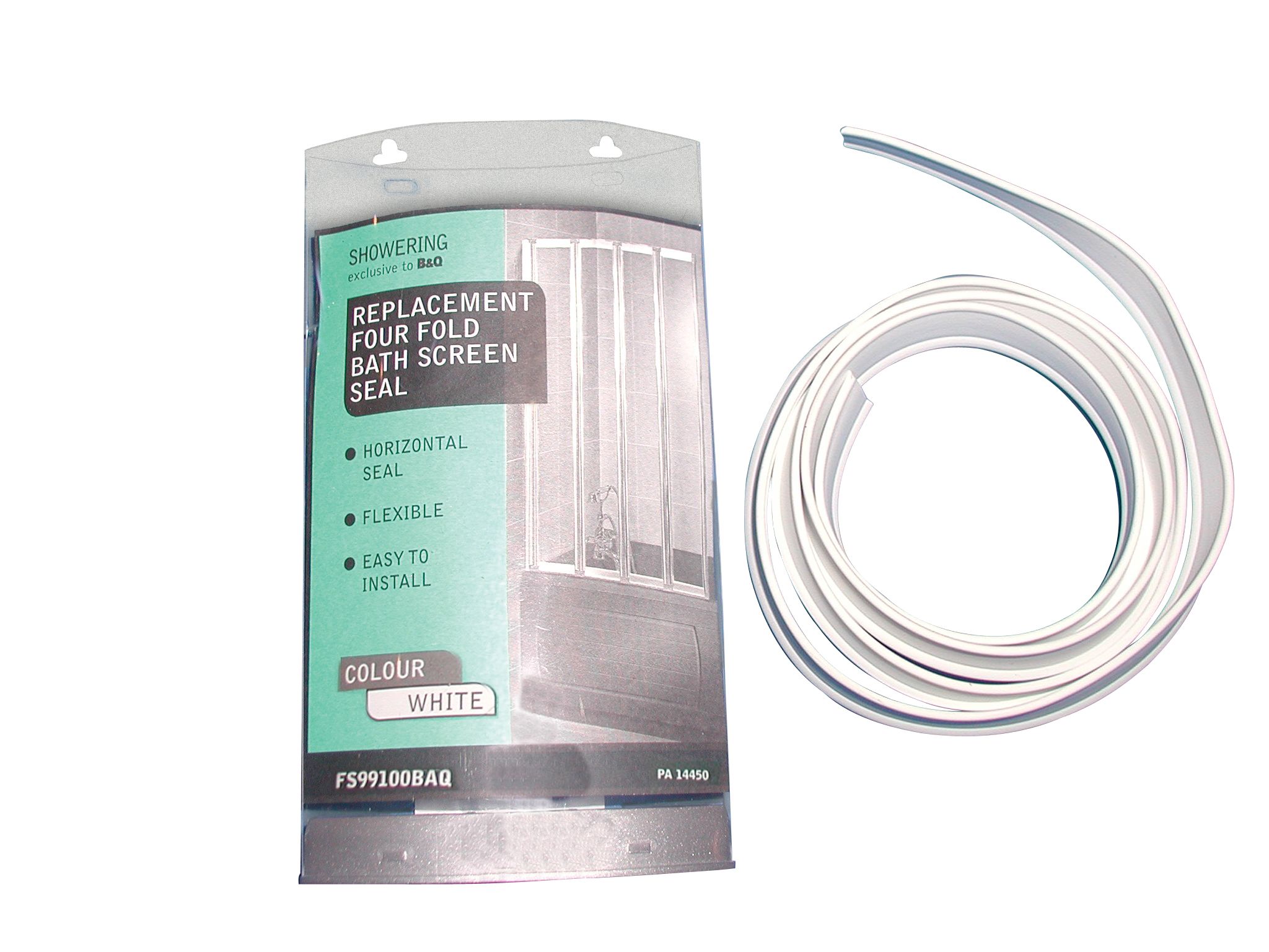 White Bath screen seal L 1.02m T 5mm