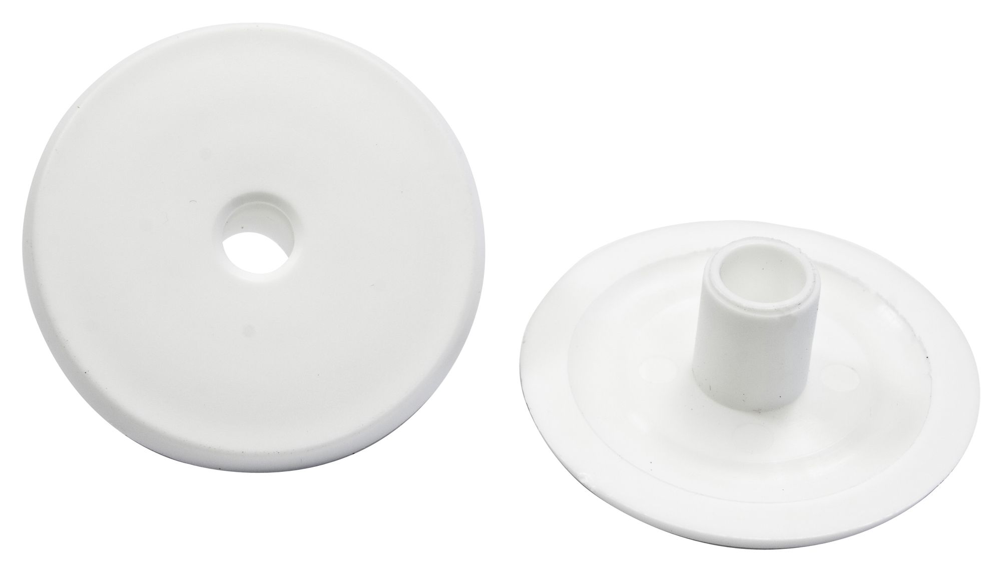 White Cable entry cover, Pack of 2
