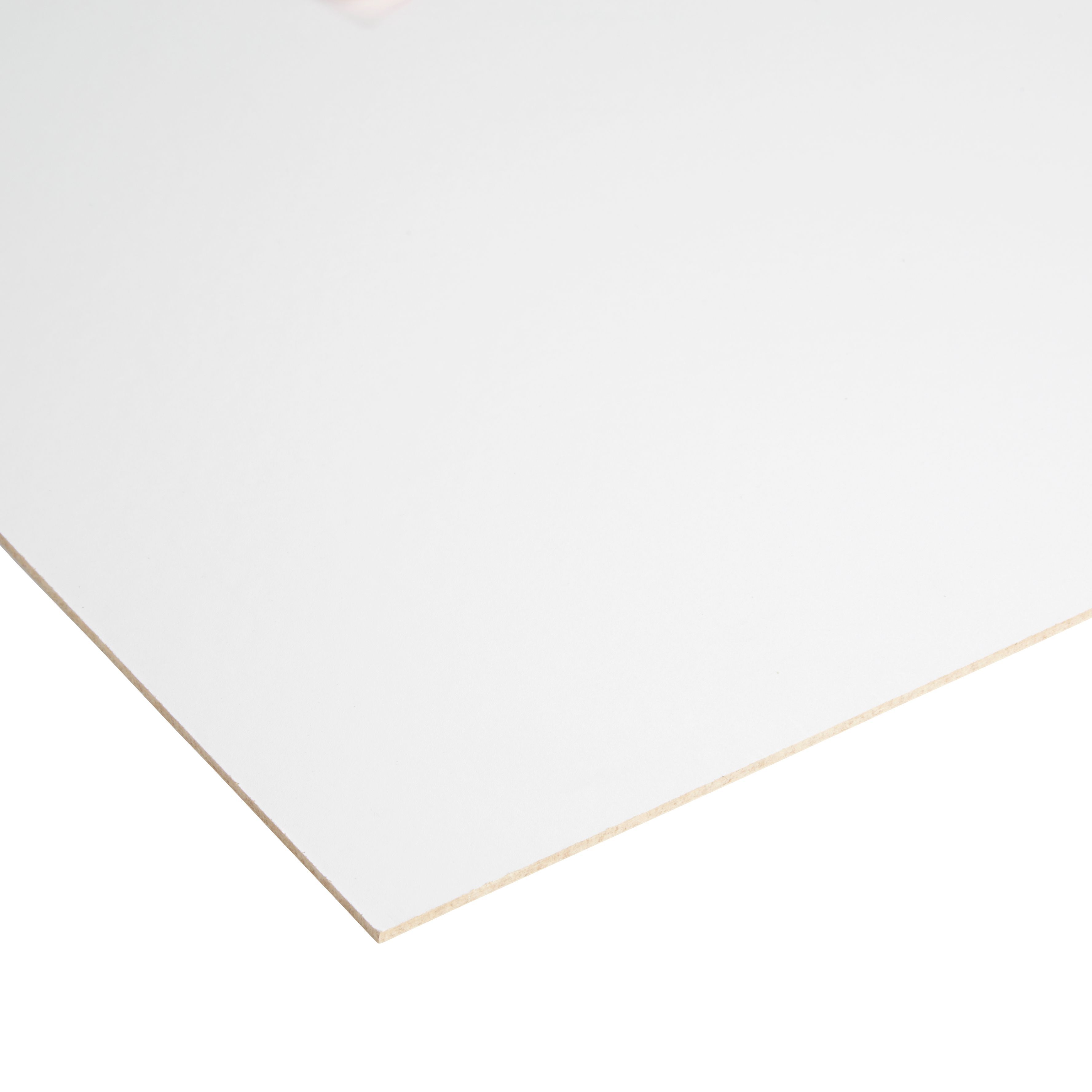 White Hardboard (L)1.83m (W)0.61m (T)3mm 3200g | DIY at B&Q