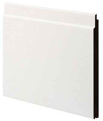 White MDF Cladding (W)144mm (T)12mm, Pack of 2