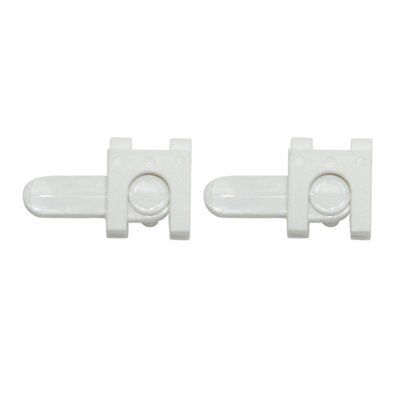 White Plastic Curtain track end stop (L)19.4mm, Pack of 2 | DIY at B&Q
