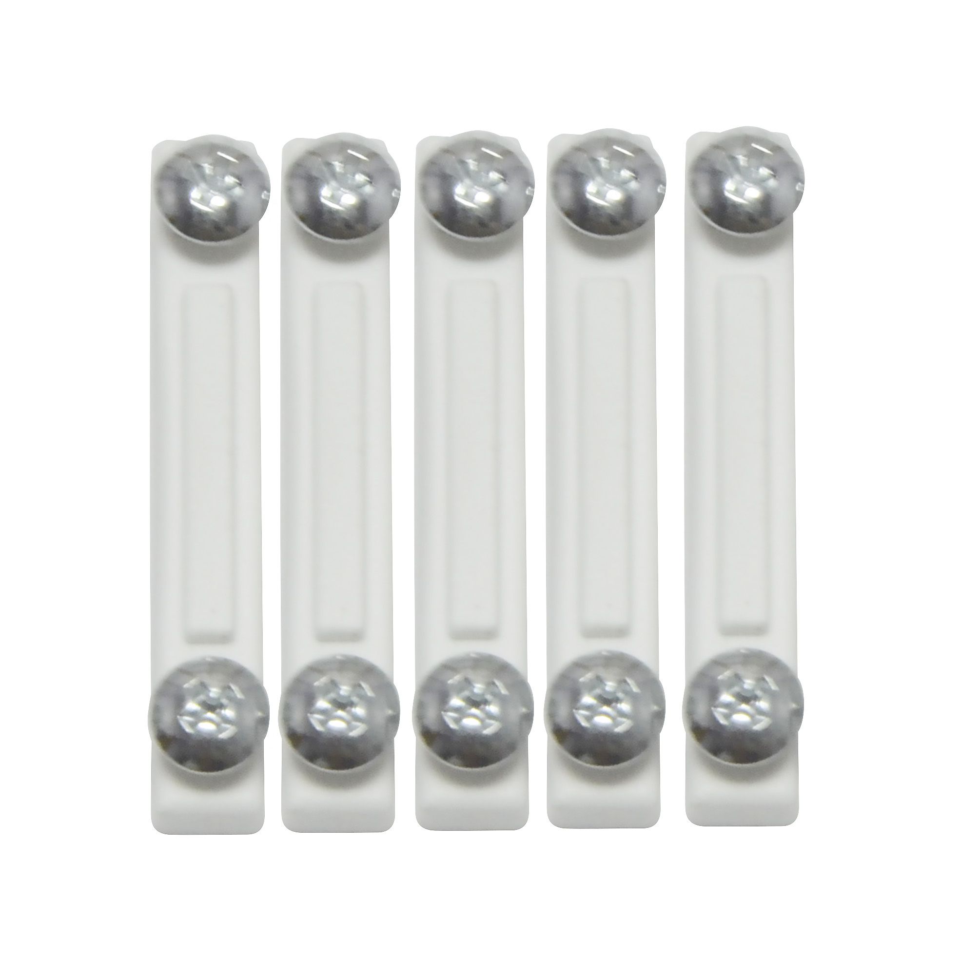 White Plastic Pole connector, (L)49mm