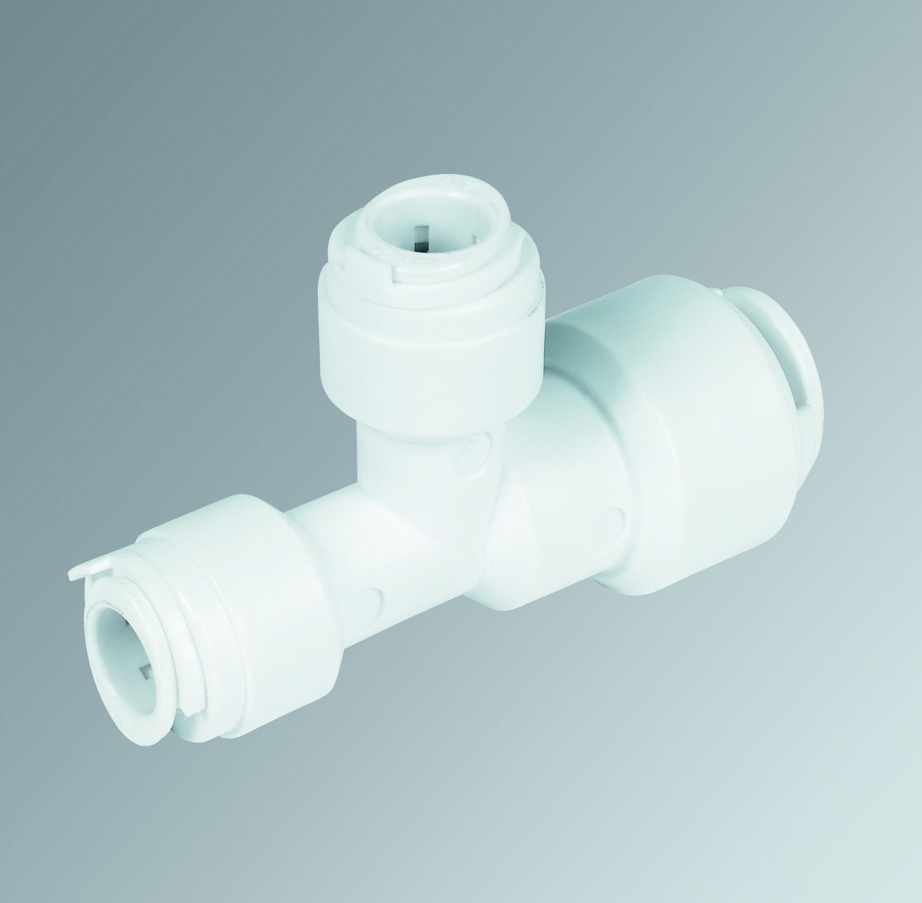 White Push-fit Reducing Pipe tee (Dia)22mm x 15mm x 15mm | DIY at B&Q