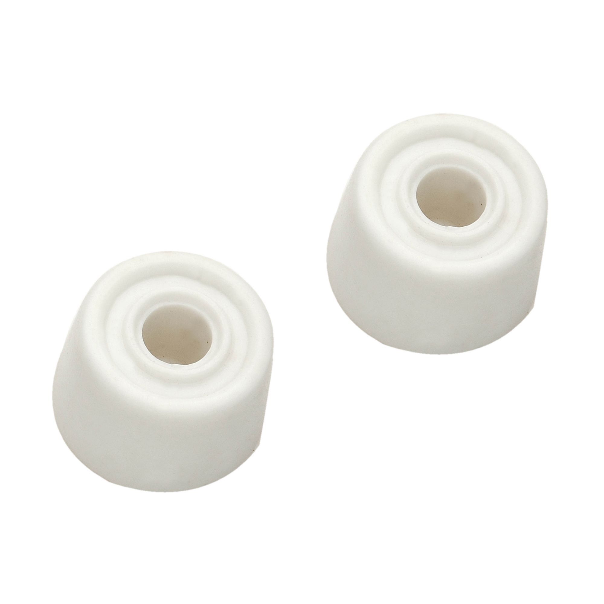 White PVC Door stop, Pack of 2 | DIY at B&Q