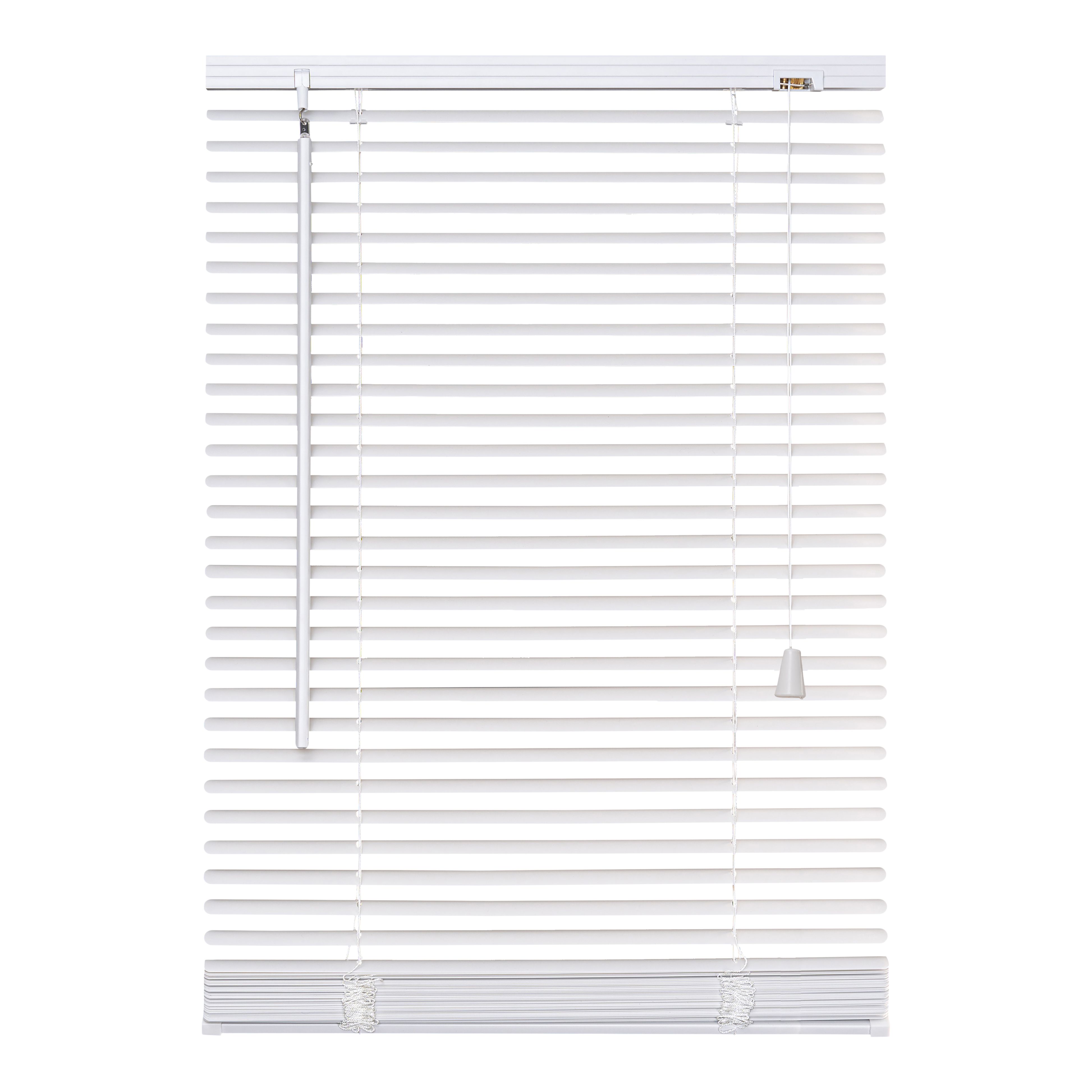 White PVC Venetian Blind (W)60cm (L)180cm
