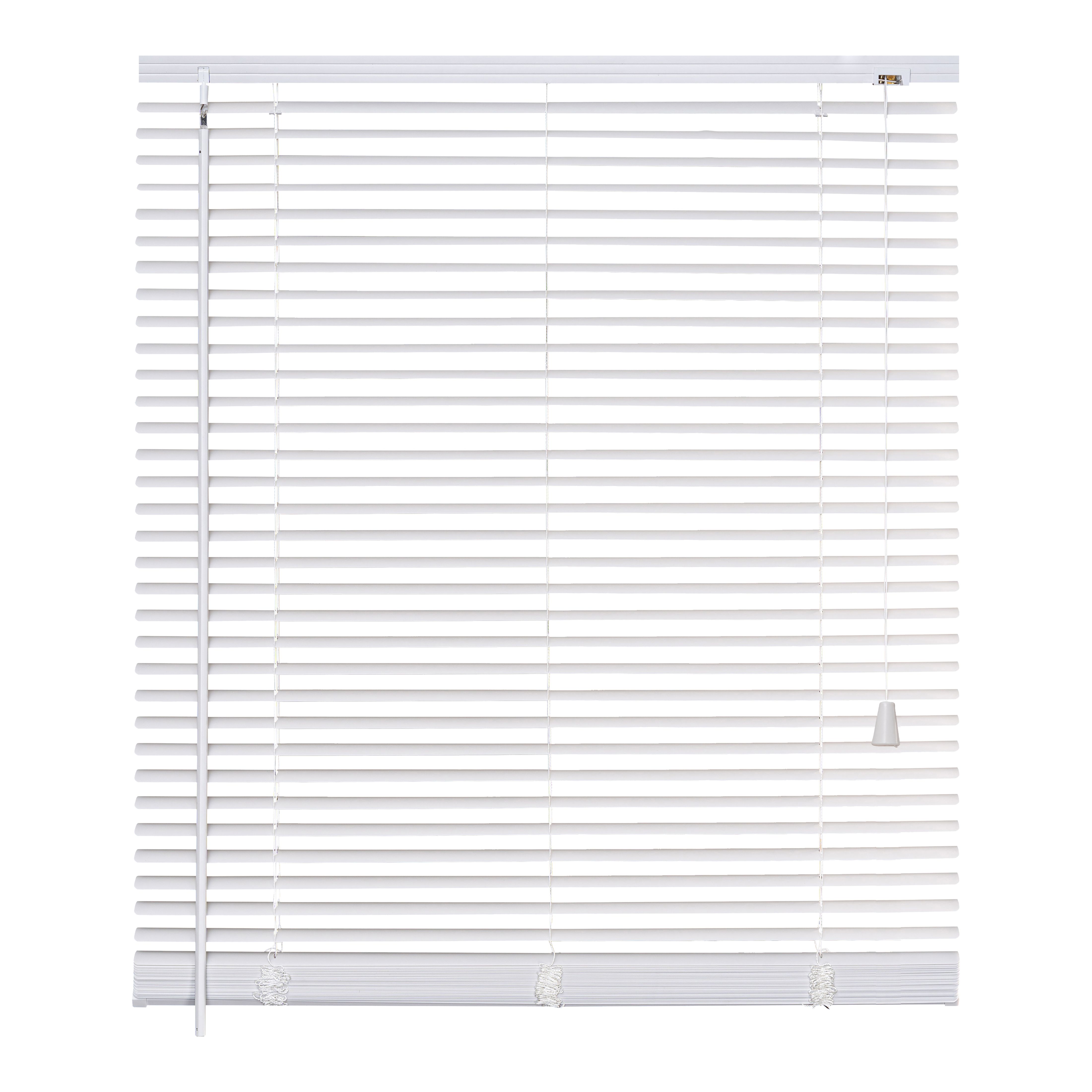 White PVC Venetian Blind (W)90cm (L)180cm