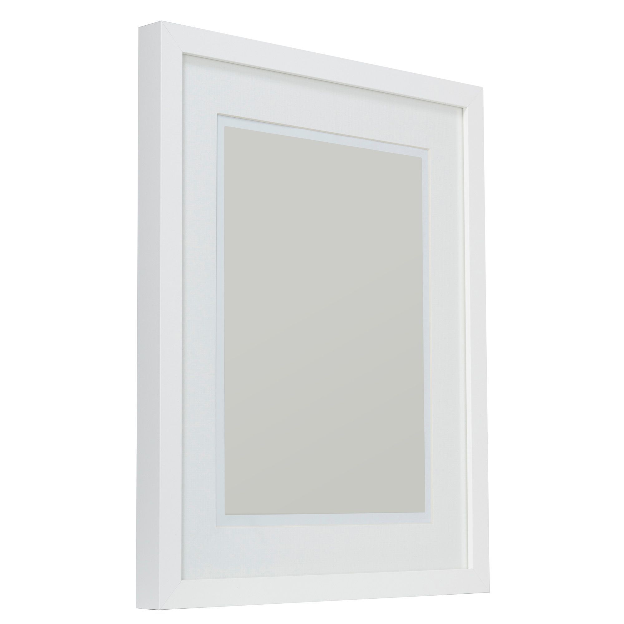 White Single Picture frame (H)54cm x (W)44cm
