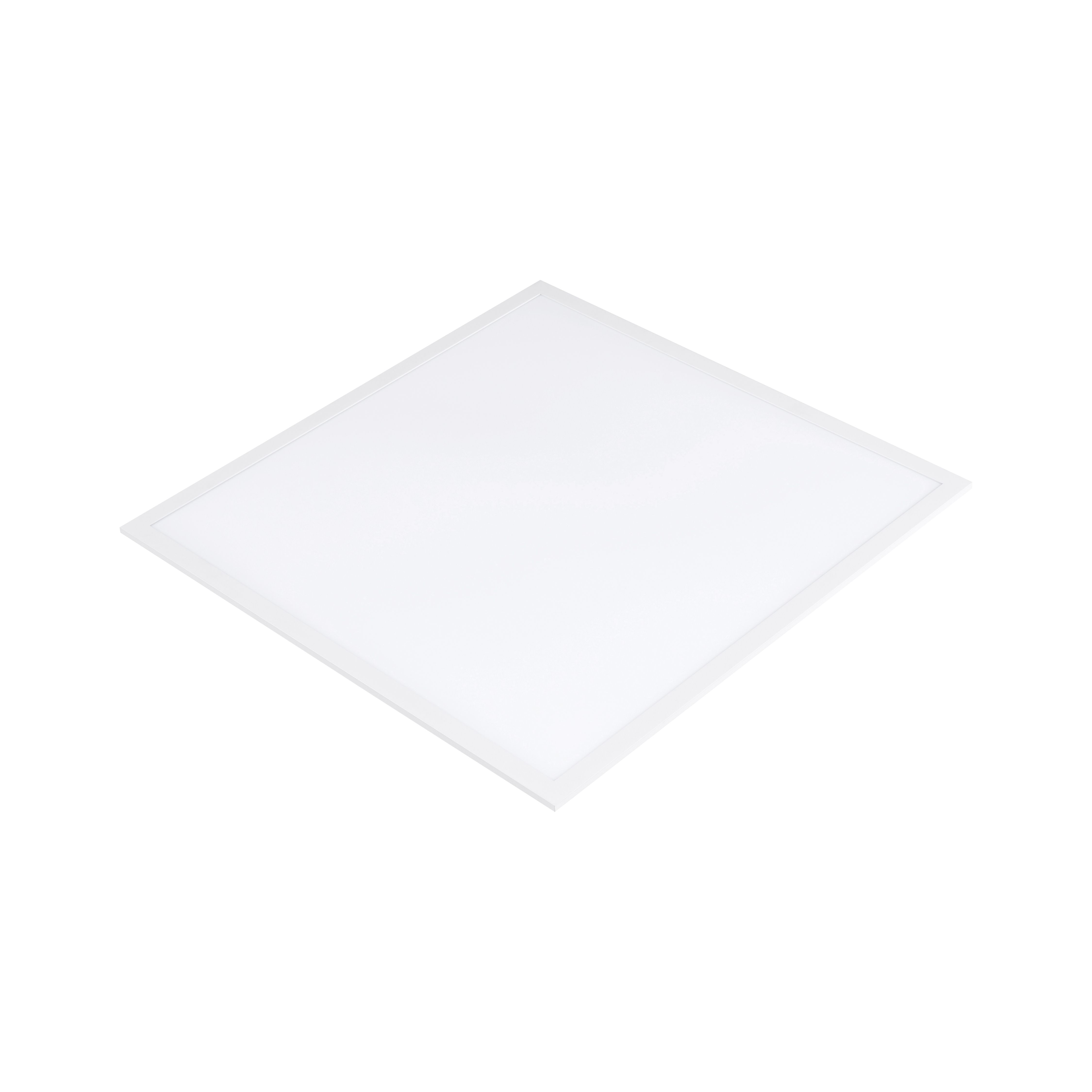 White Square Neutral white LED Light panel (L)600mm | DIY at B&Q