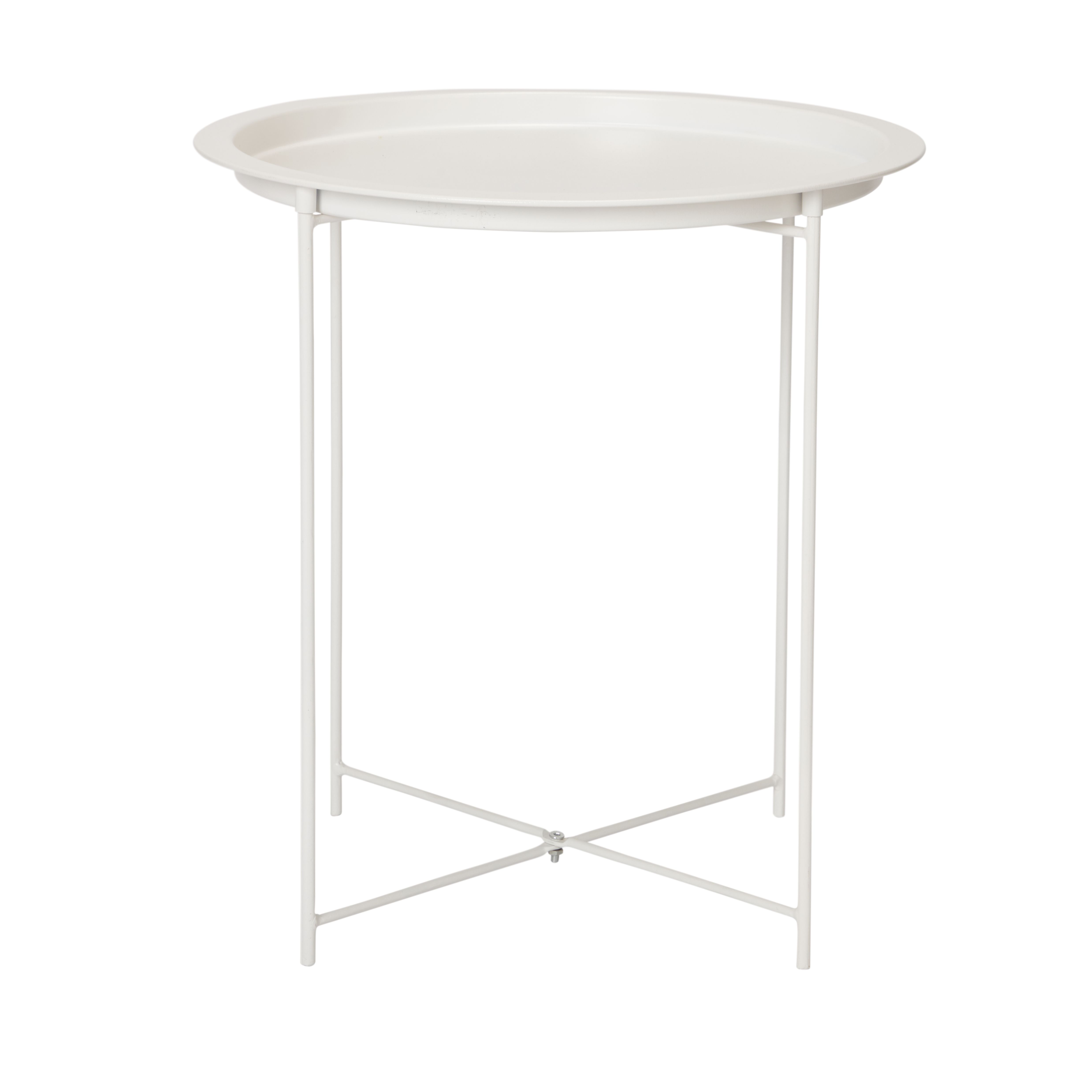 Buy White Tray table (H)50cm (W)47cm | DIY at B&Q